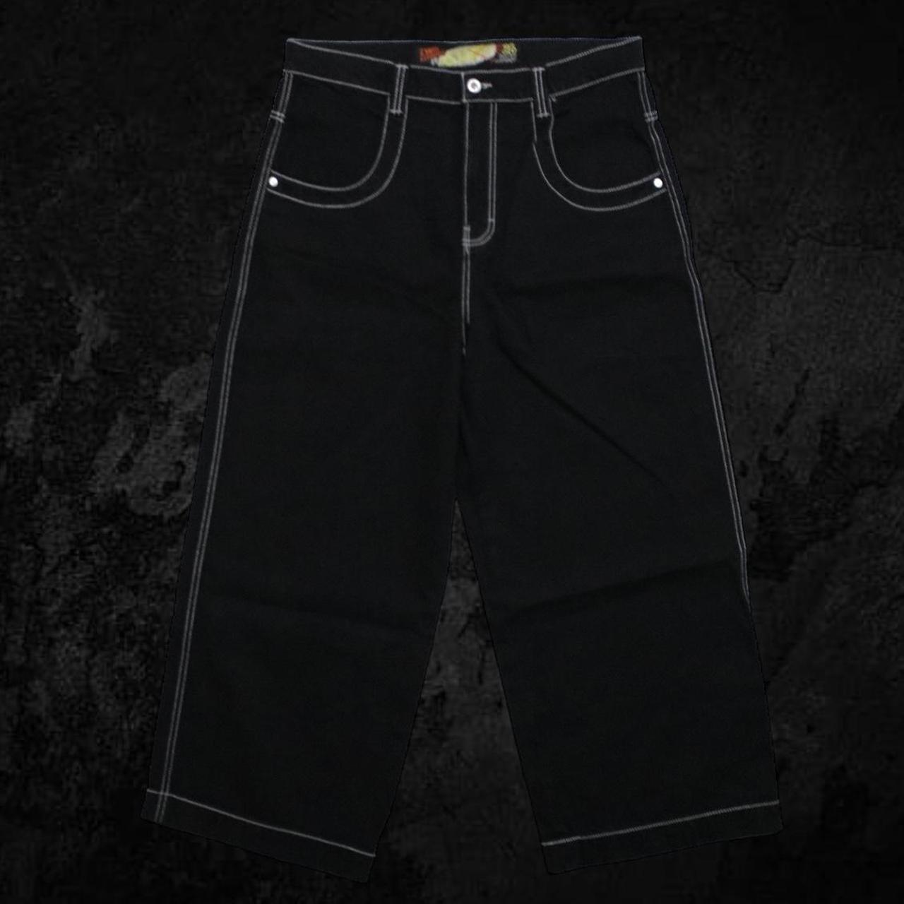 Mens 38 Jnco Twin Cannons 101 Baggy Black Jeans W Depop