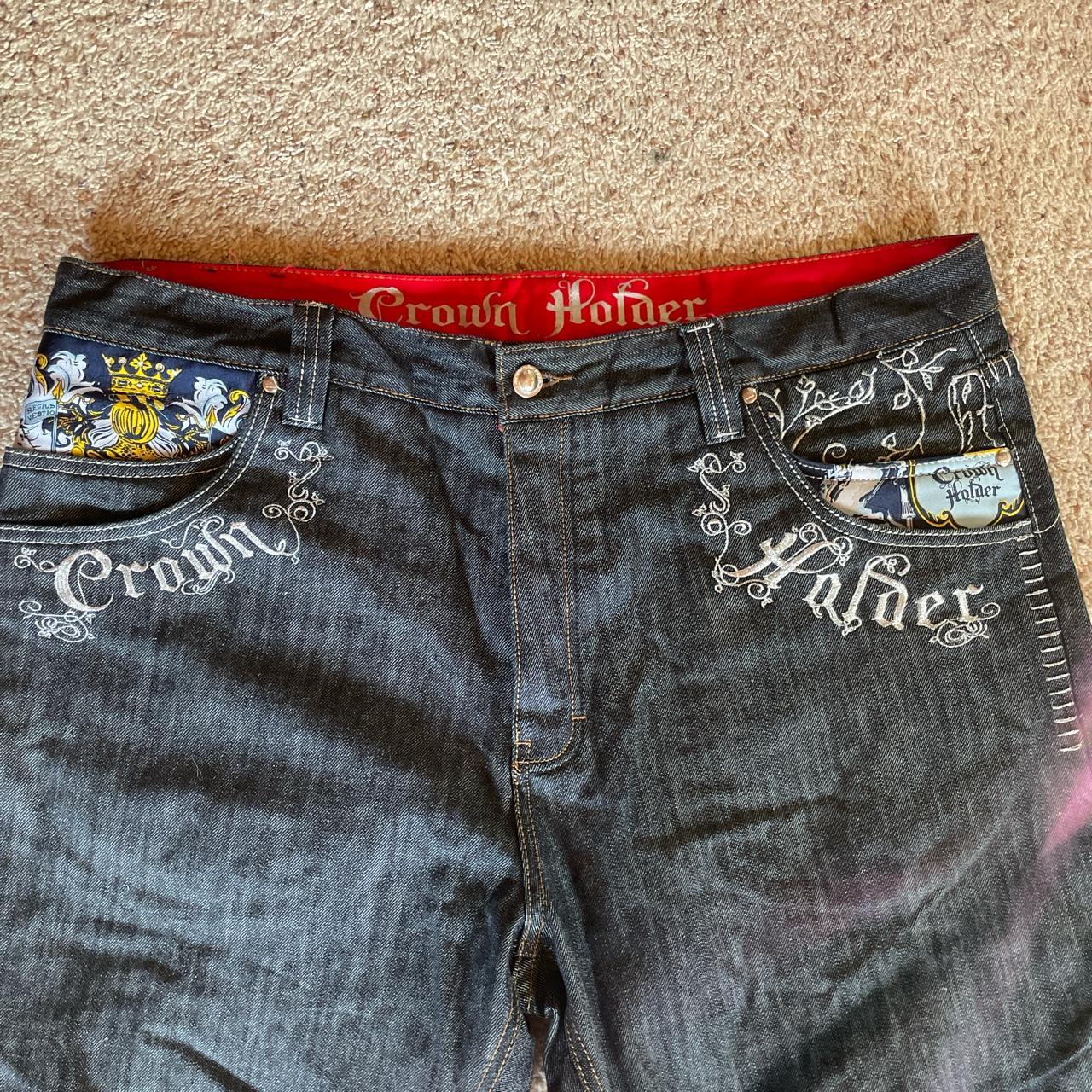 Standout Crown Holder jeans. Barely worn with a... - Depop