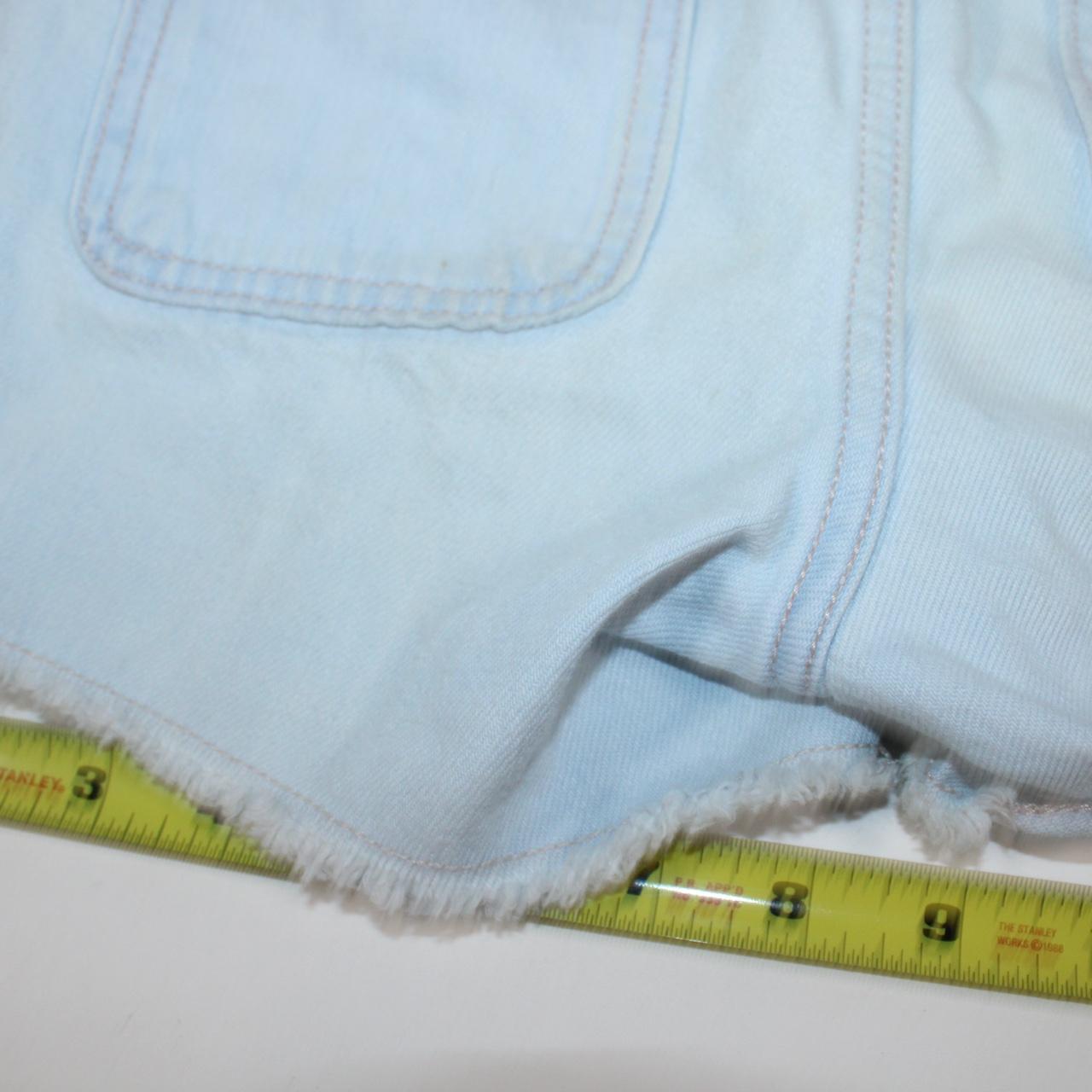 +Retro Denim Cut Off Overalls +Light Denim/Comfy... - Depop