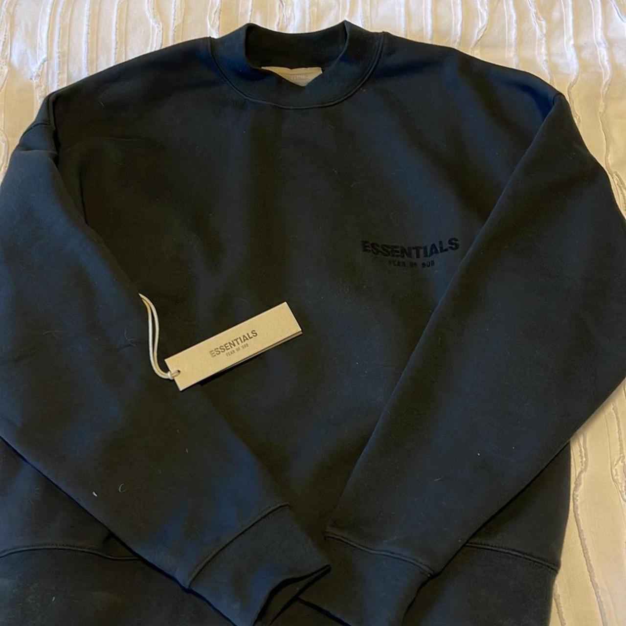 Black Stretch Limo Essentials “Fear of God” crewneck... - Depop
