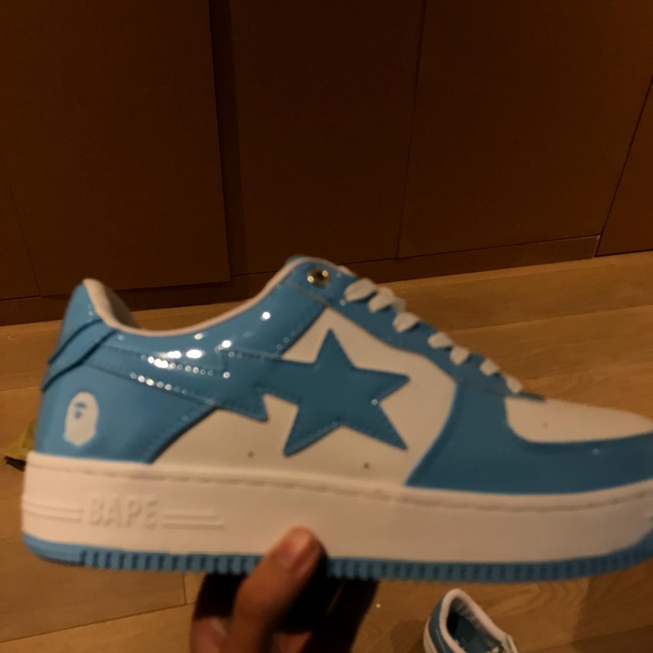 baby blue bapestas most leng colourway ever need... - Depop
