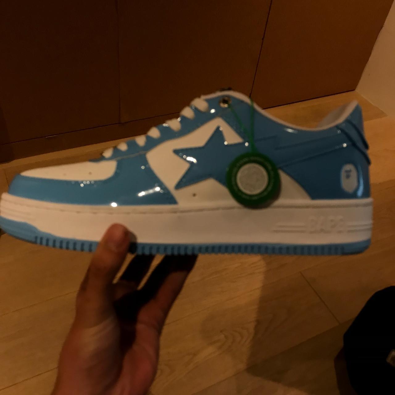 baby blue bapestas most leng colourway ever need... - Depop
