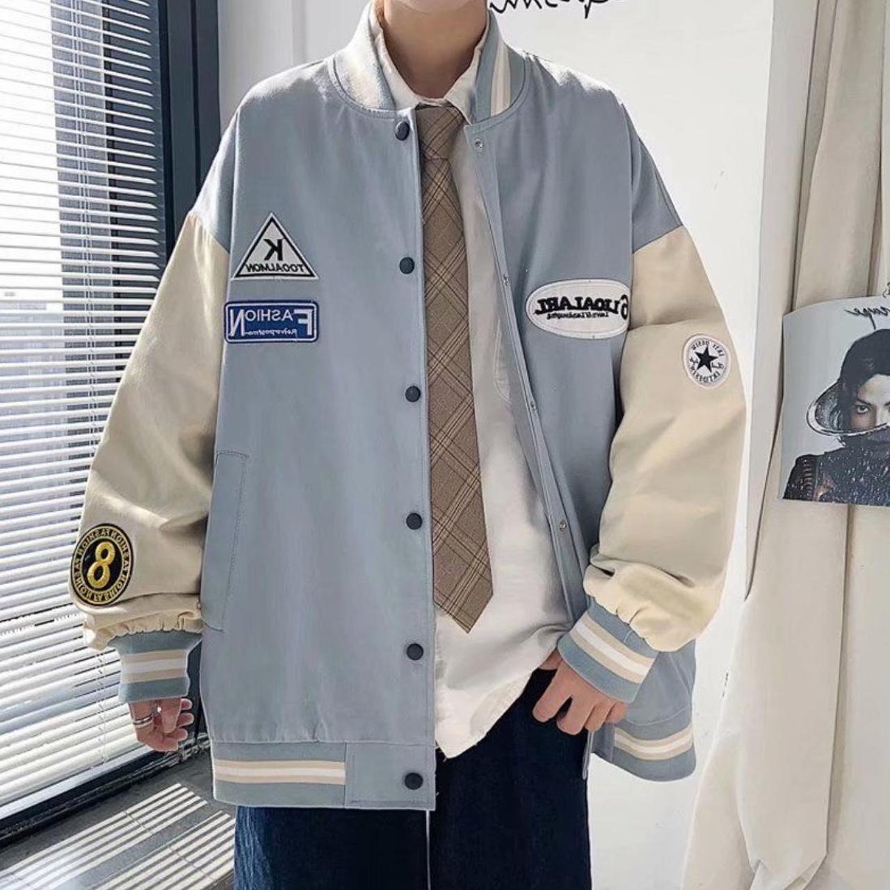 varsity jacket from yesstyle!! i also just wanna get... - Depop