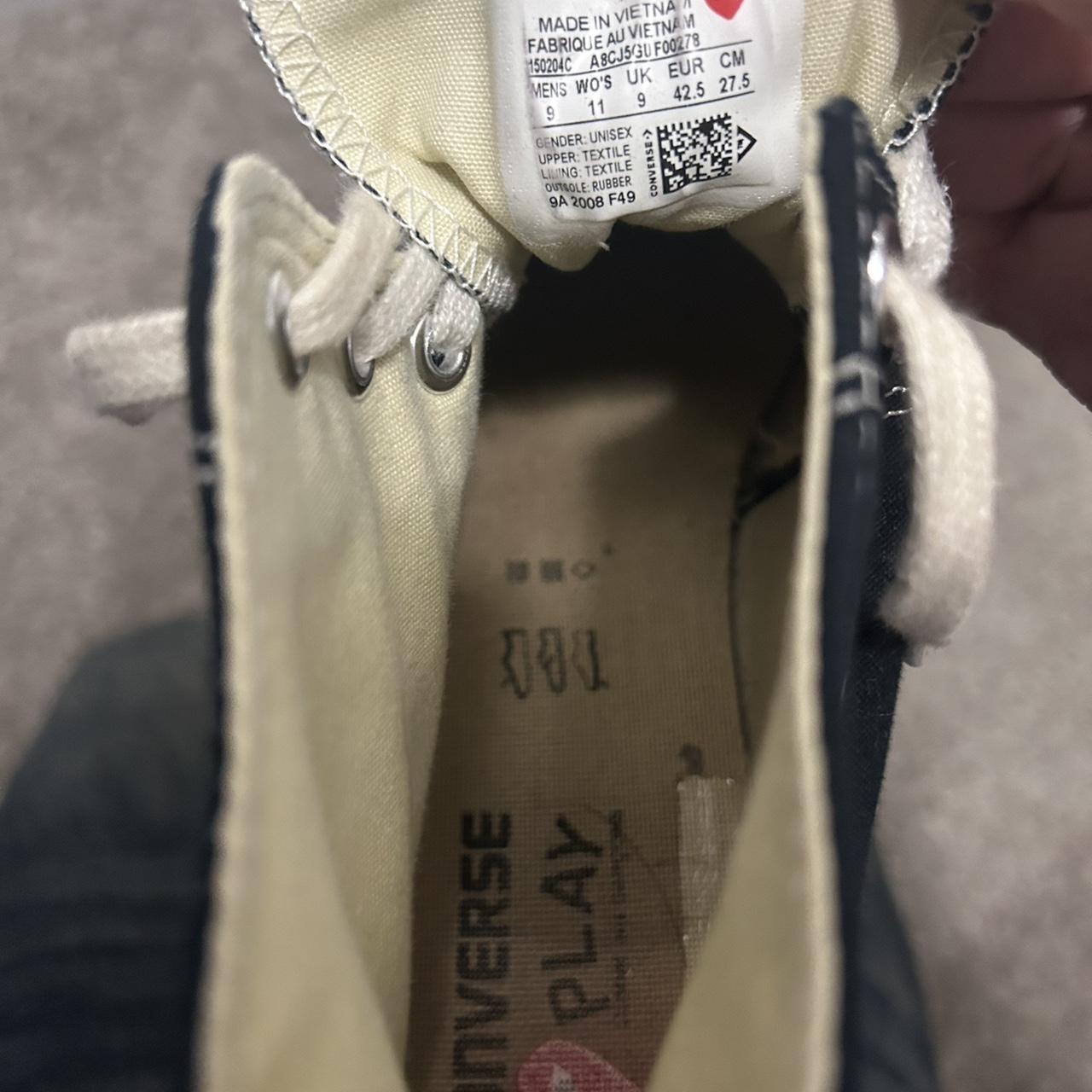 cdg converse very used - Depop