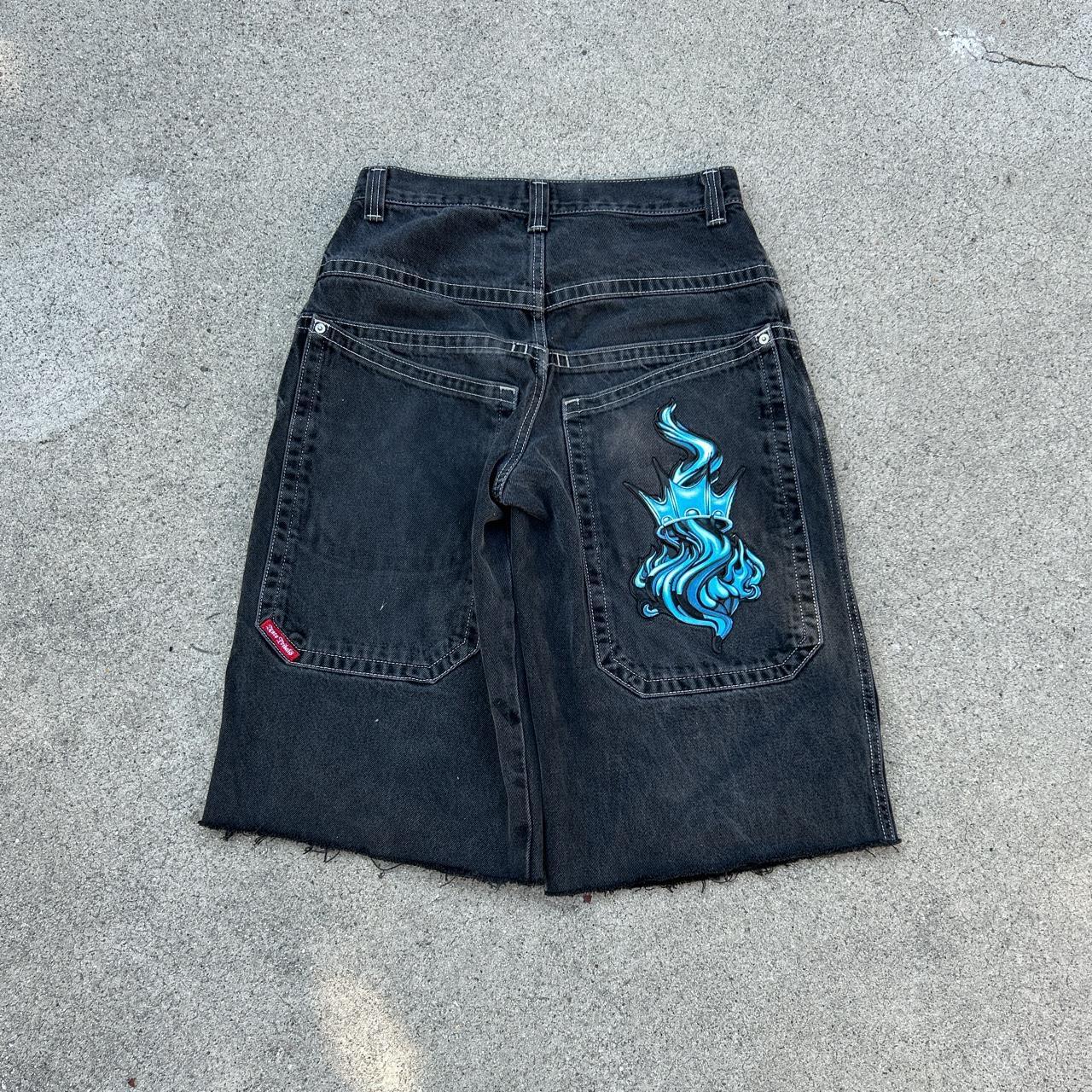 Vintage Jnco Jeans Tribal Blue Flaming Crown 30 X Depop