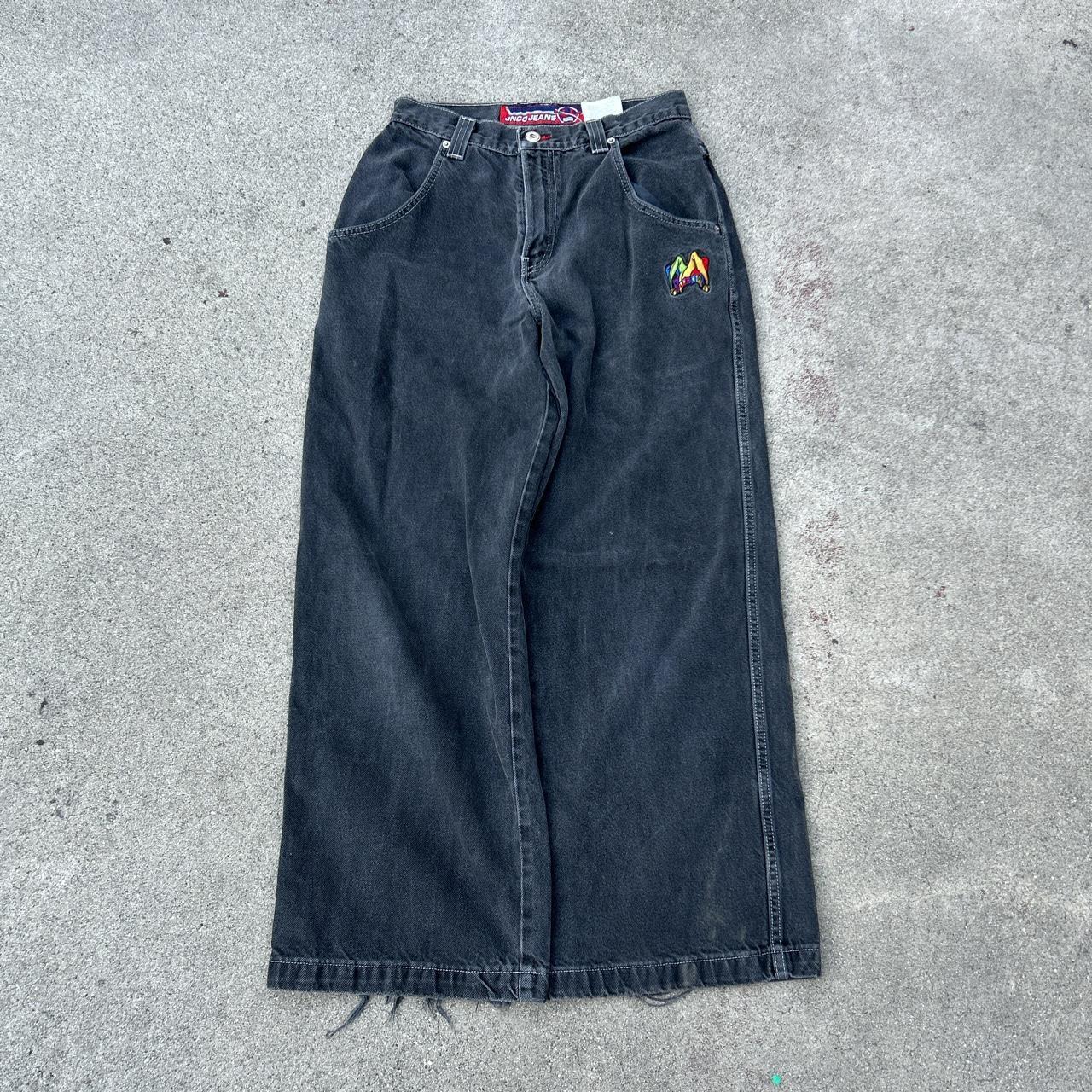 grail jnco tribal jeans jester 30x30 still in... - Depop