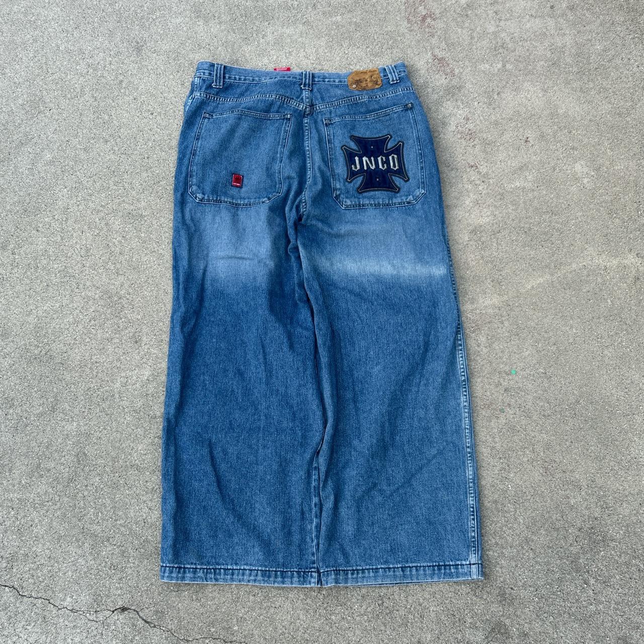 jnco jeans cross patch 40x32 #jnco #jncojeans... - Depop