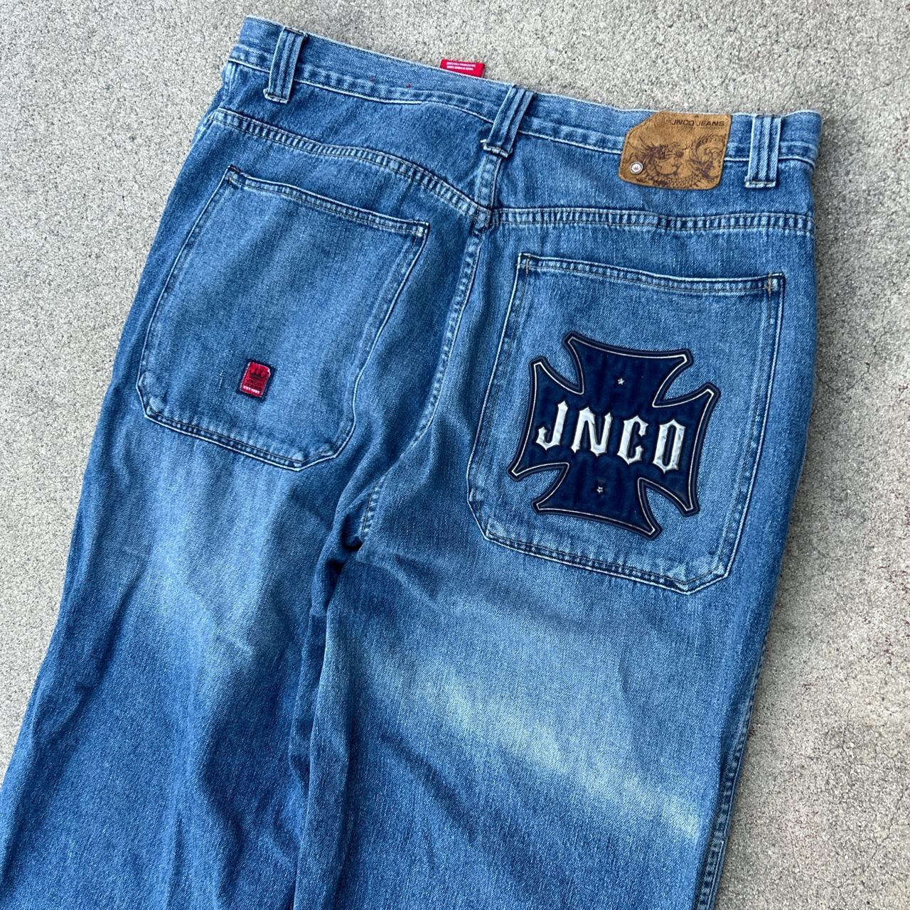 jnco jeans cross patch 40x32 #jnco #jncojeans... - Depop