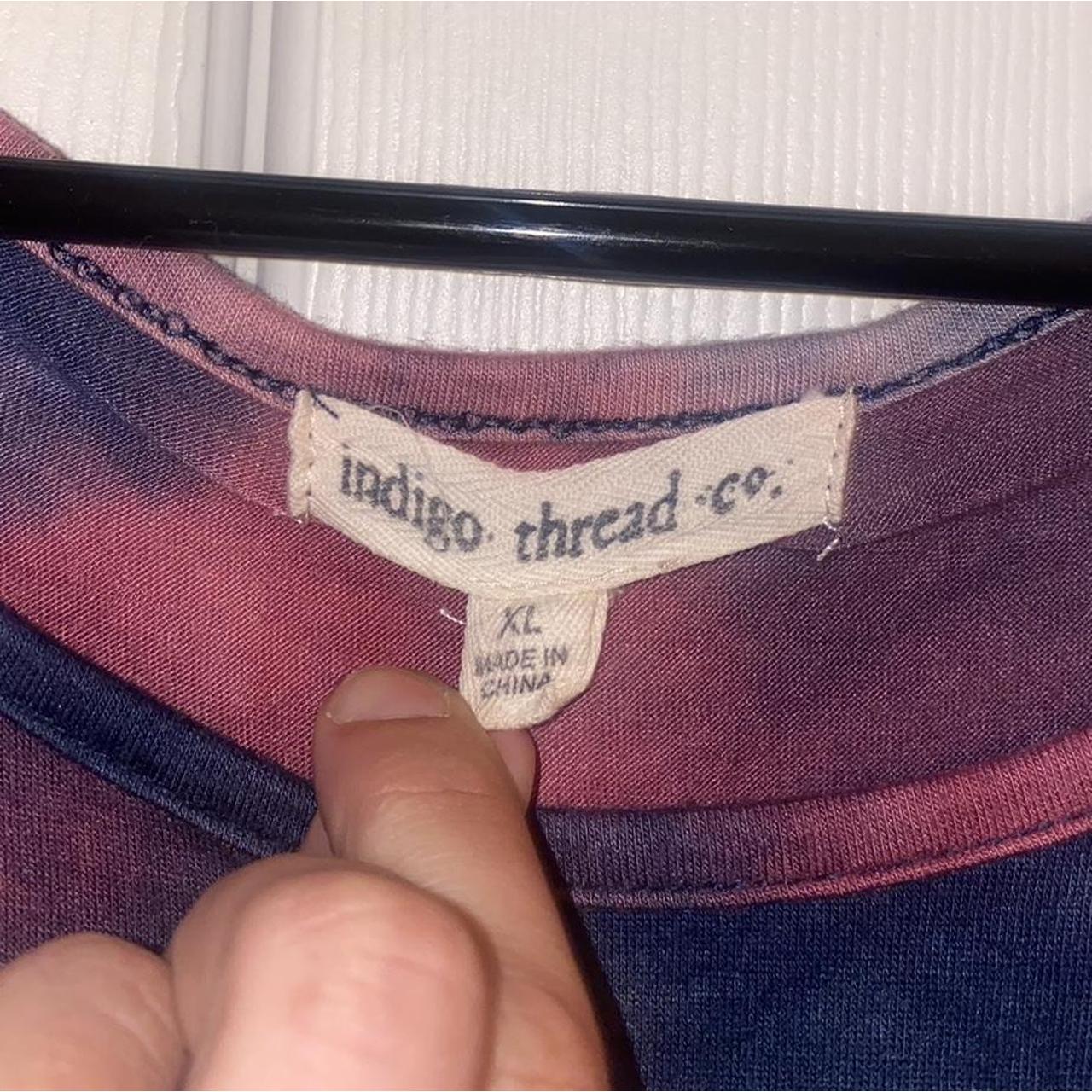 Tie Dye Fringed Tank Top by Indigo Thread Co. Smoke... - Depop