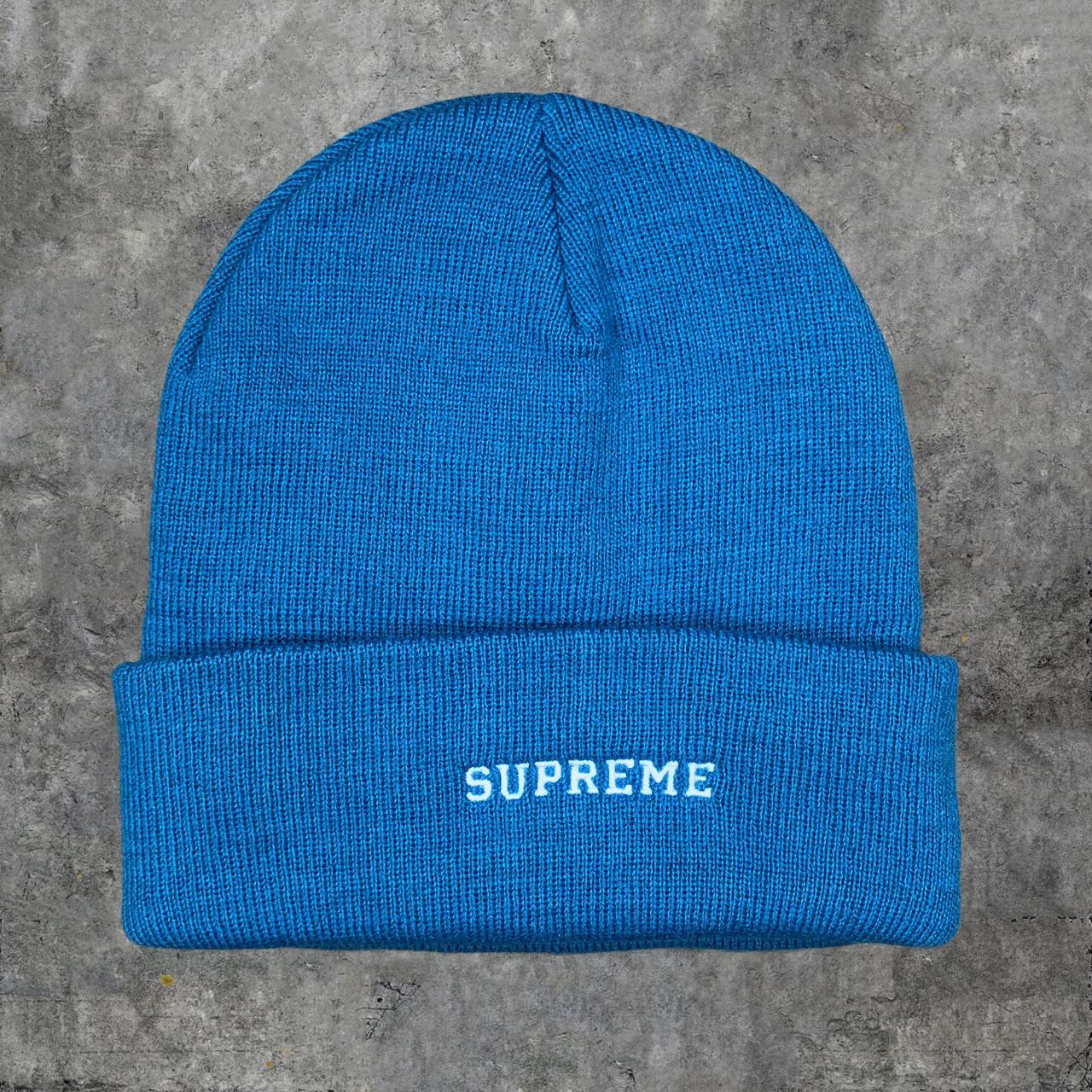 Supreme Men's Blue Hat | Depop