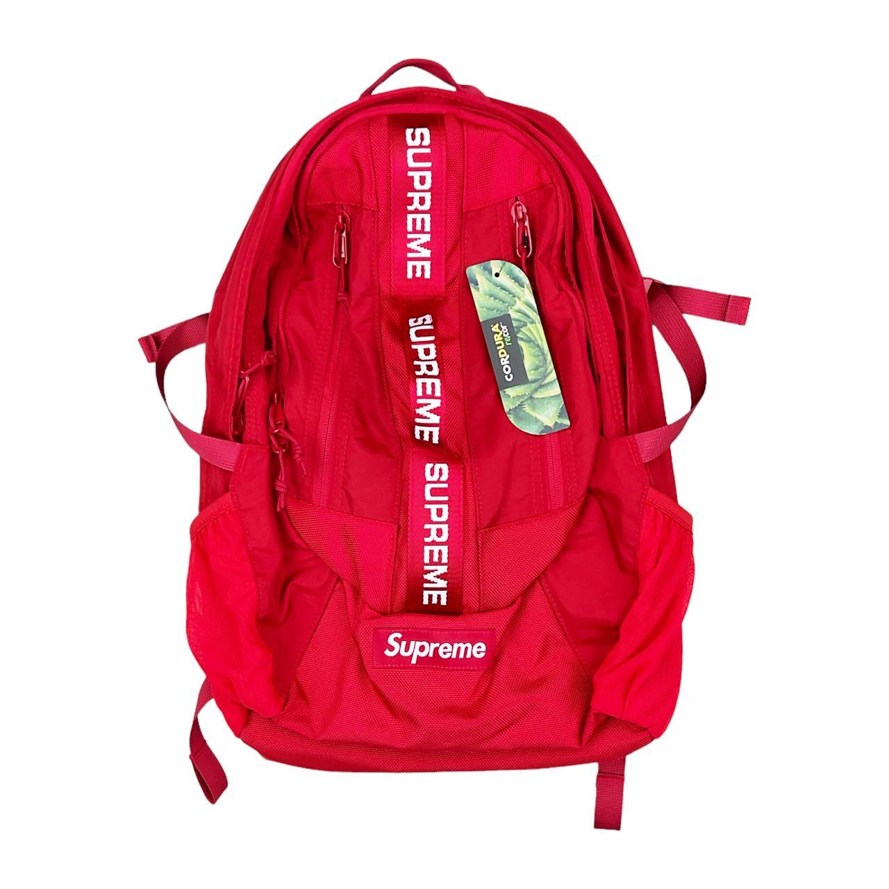 Supreme FW22 Box Backpack Red 🏆 Trusted Seller 🚚... - Depop