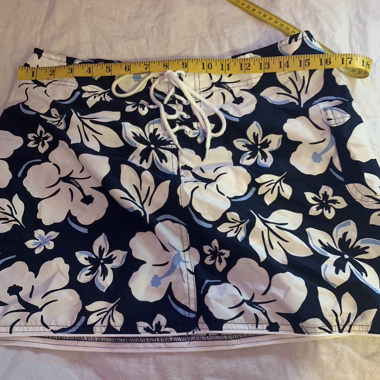 Women's Navy and White Bikini-and-tankini-bottoms | Depop