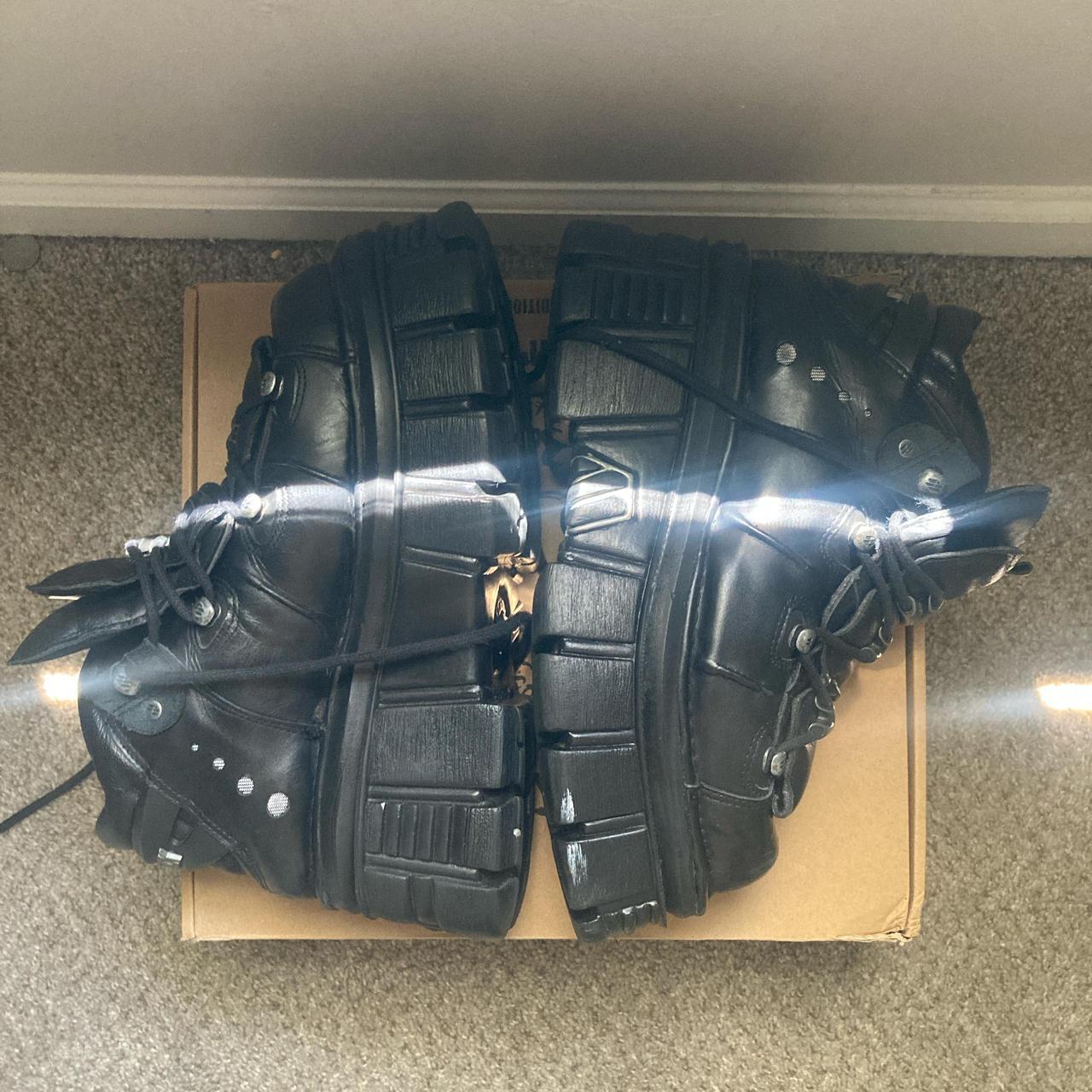 Like new condition new rock boots 43 - EU Men 8.5 -... - Depop