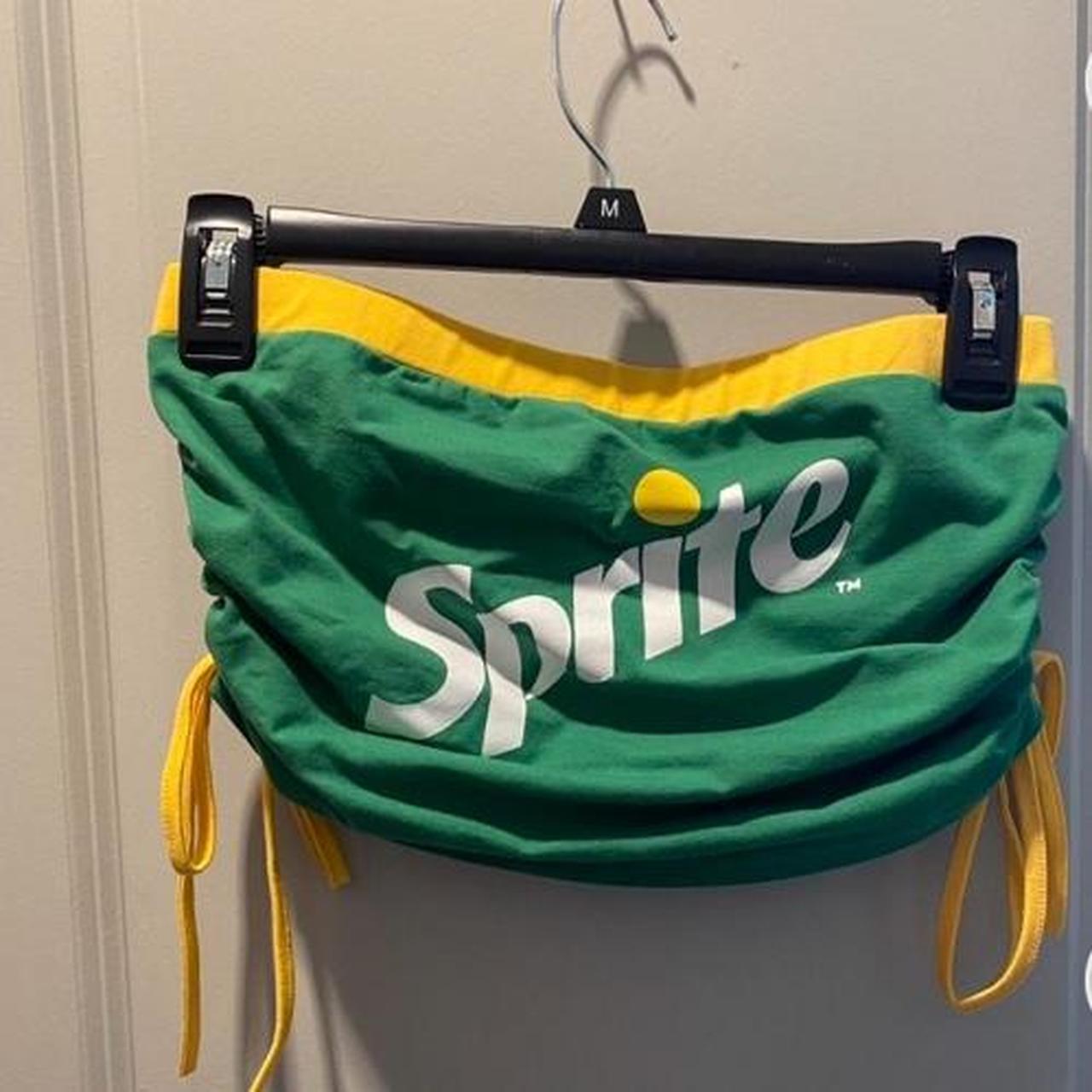 Sprite tube top *adjustable... - Depop