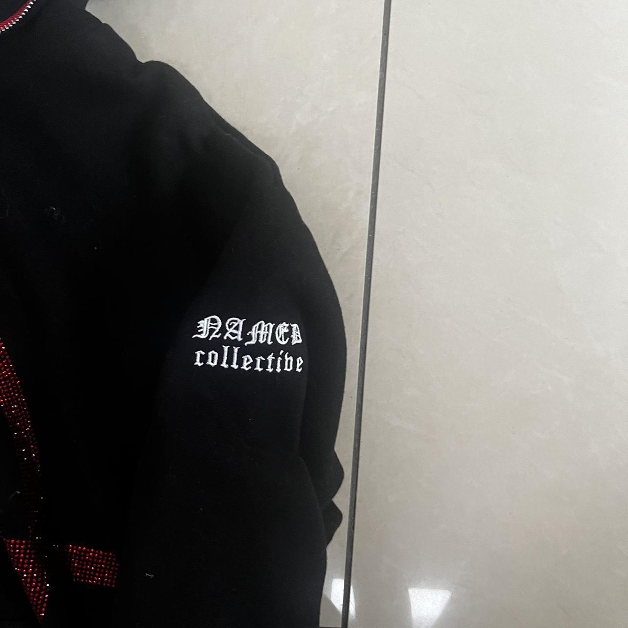 Black and red named collective hoodie - Depop