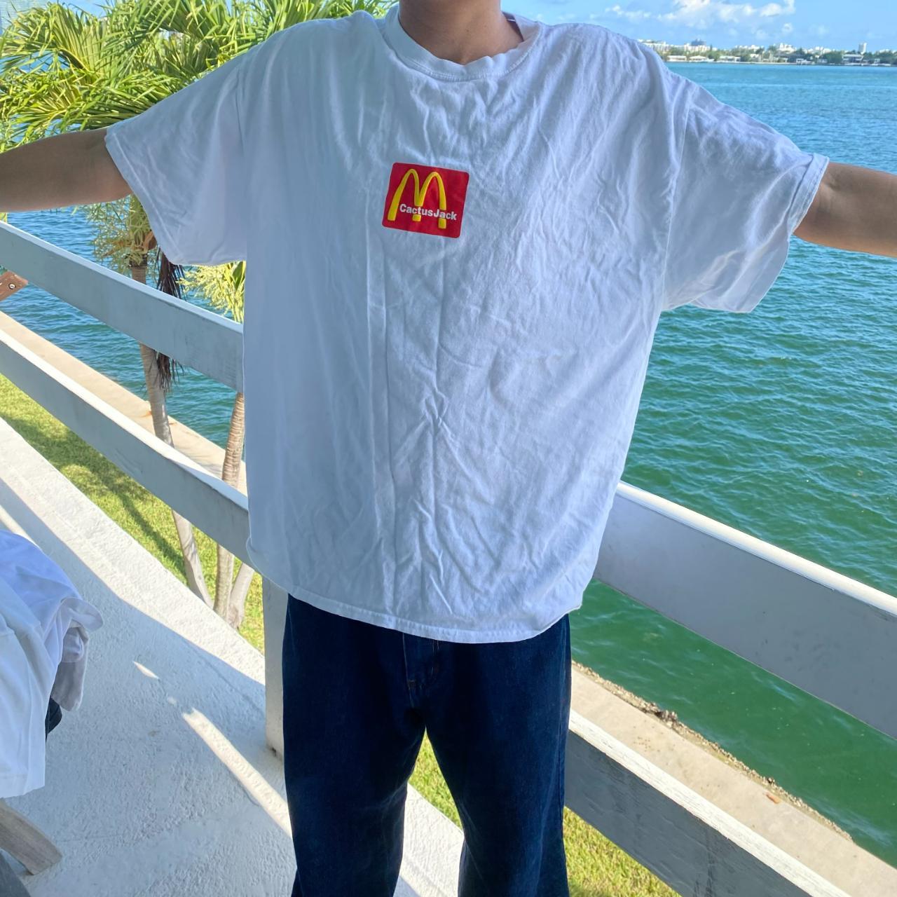 Travis Scott Men's White T-shirt | Depop