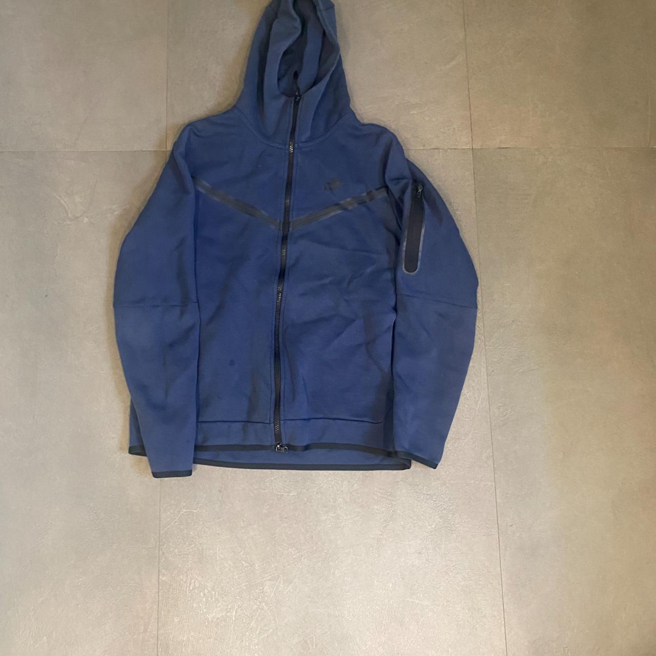 fire dark blue nike tech size large #nike #niketech... - Depop