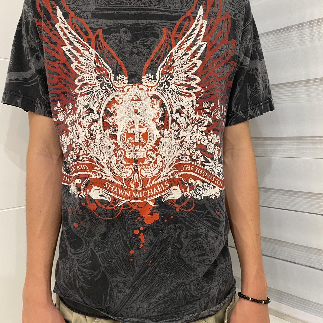 Tuff asff wwe authentic tee super tuff grafic tee... - Depop