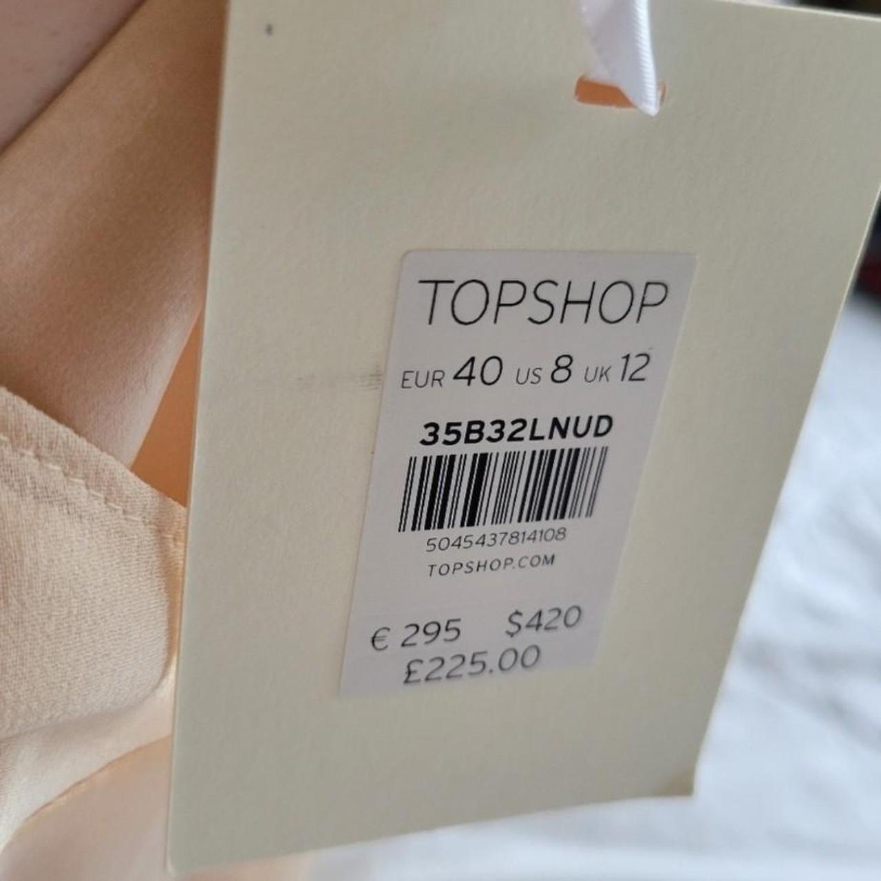 TOPSHOP baby pink silk gown Comes with stitched... - Depop