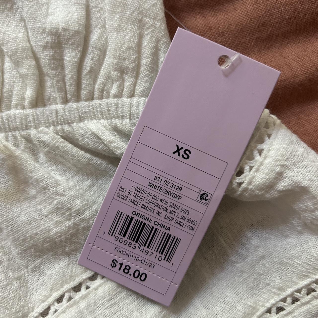 Target ( wild fable ) White Tank Size XS really... - Depop