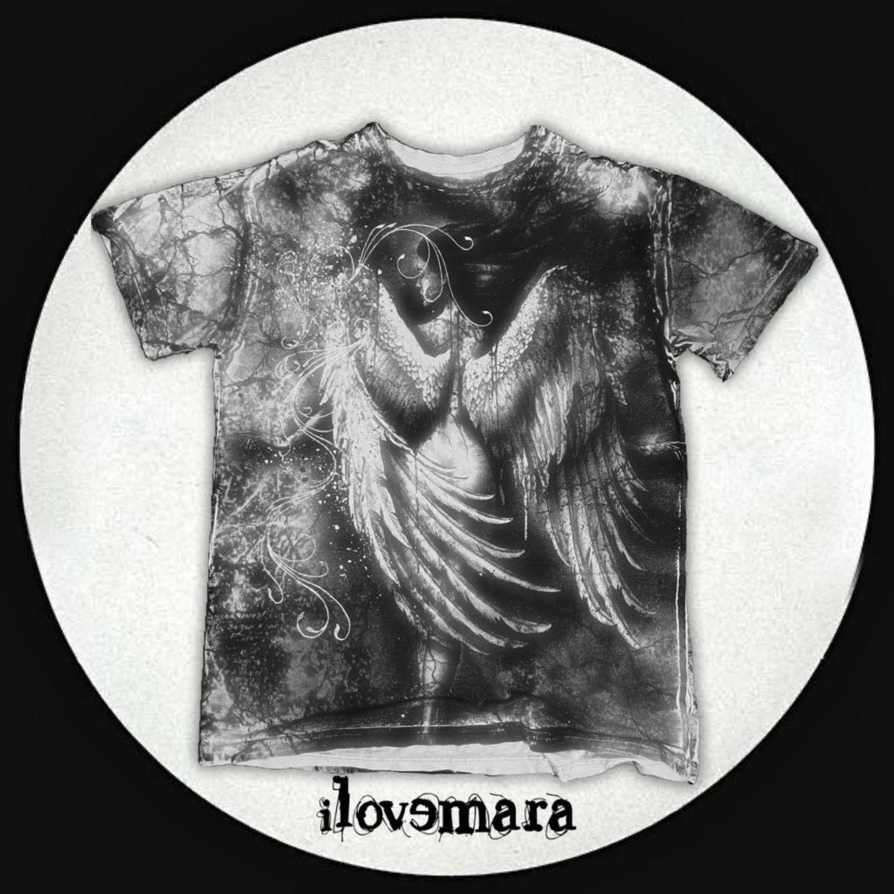 affliction bamboo vintage grey and black extra large... | Depop