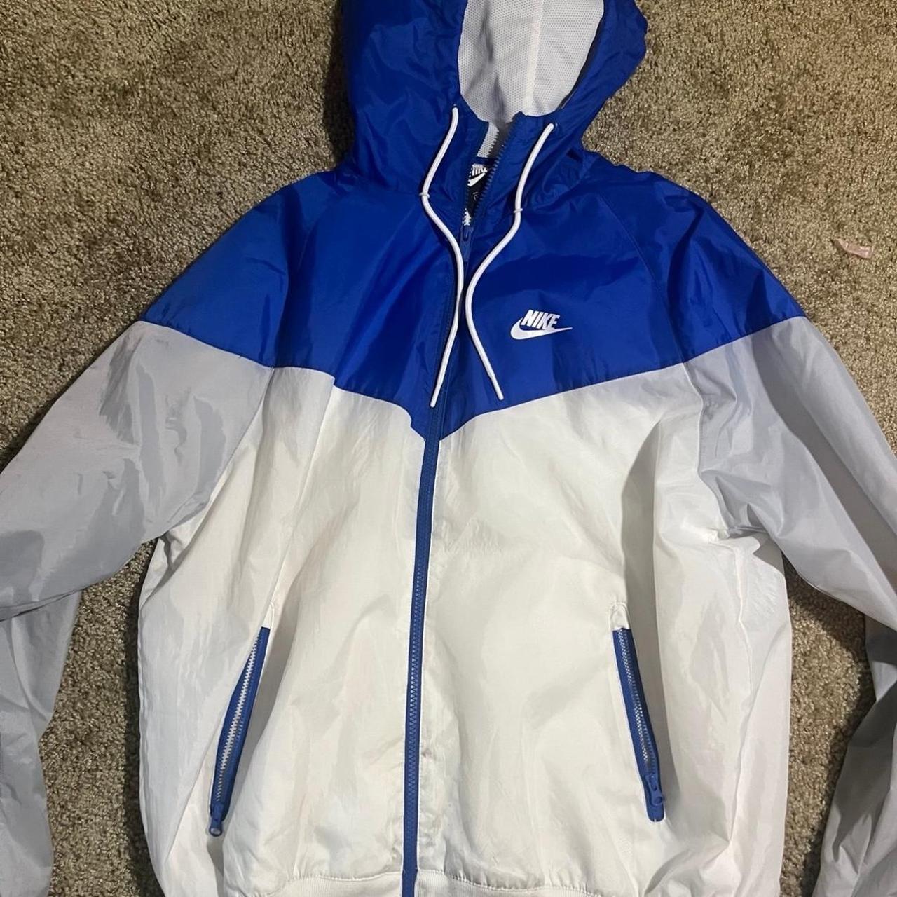 Nike Sportswear Windrunner Blue White size M. Has... | Depop