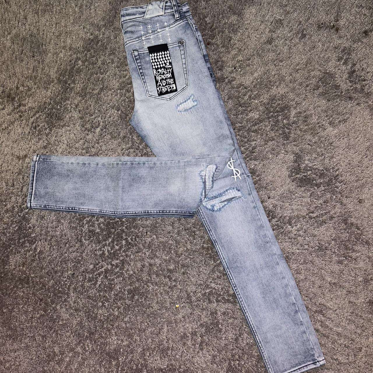 Light Blue Skinny Fit Ksubi Jeans - Depop