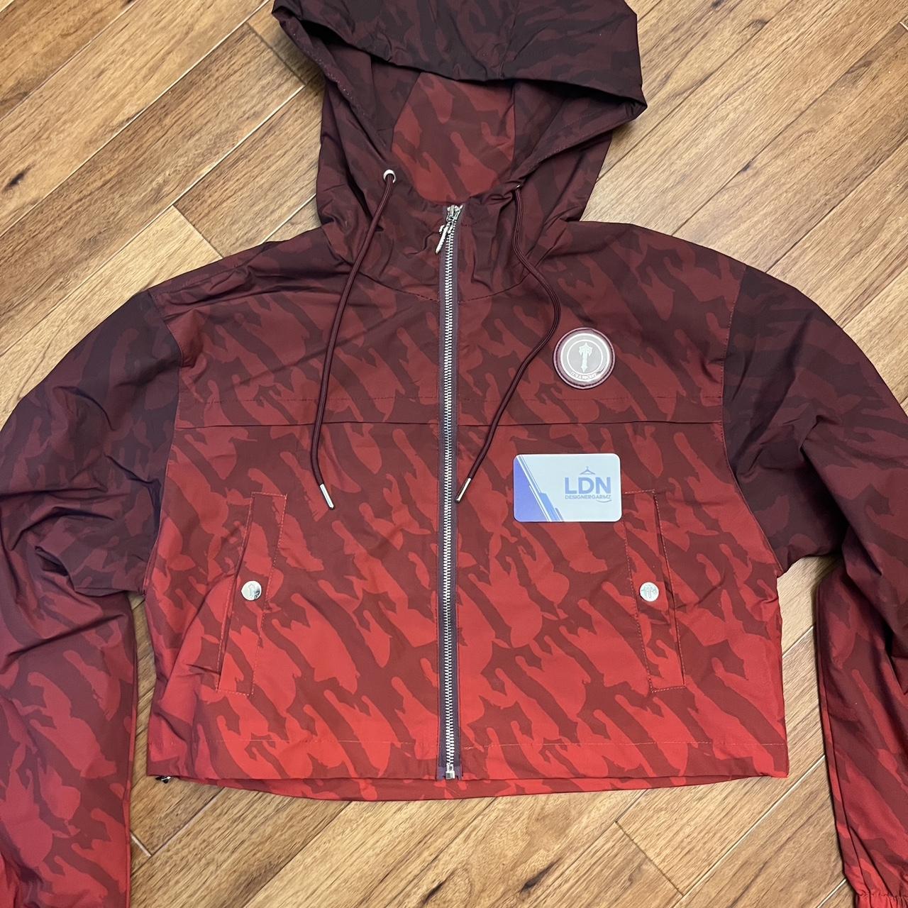 Womens Trapstar Windbreaker Red/Burgundy SIZE -... - Depop