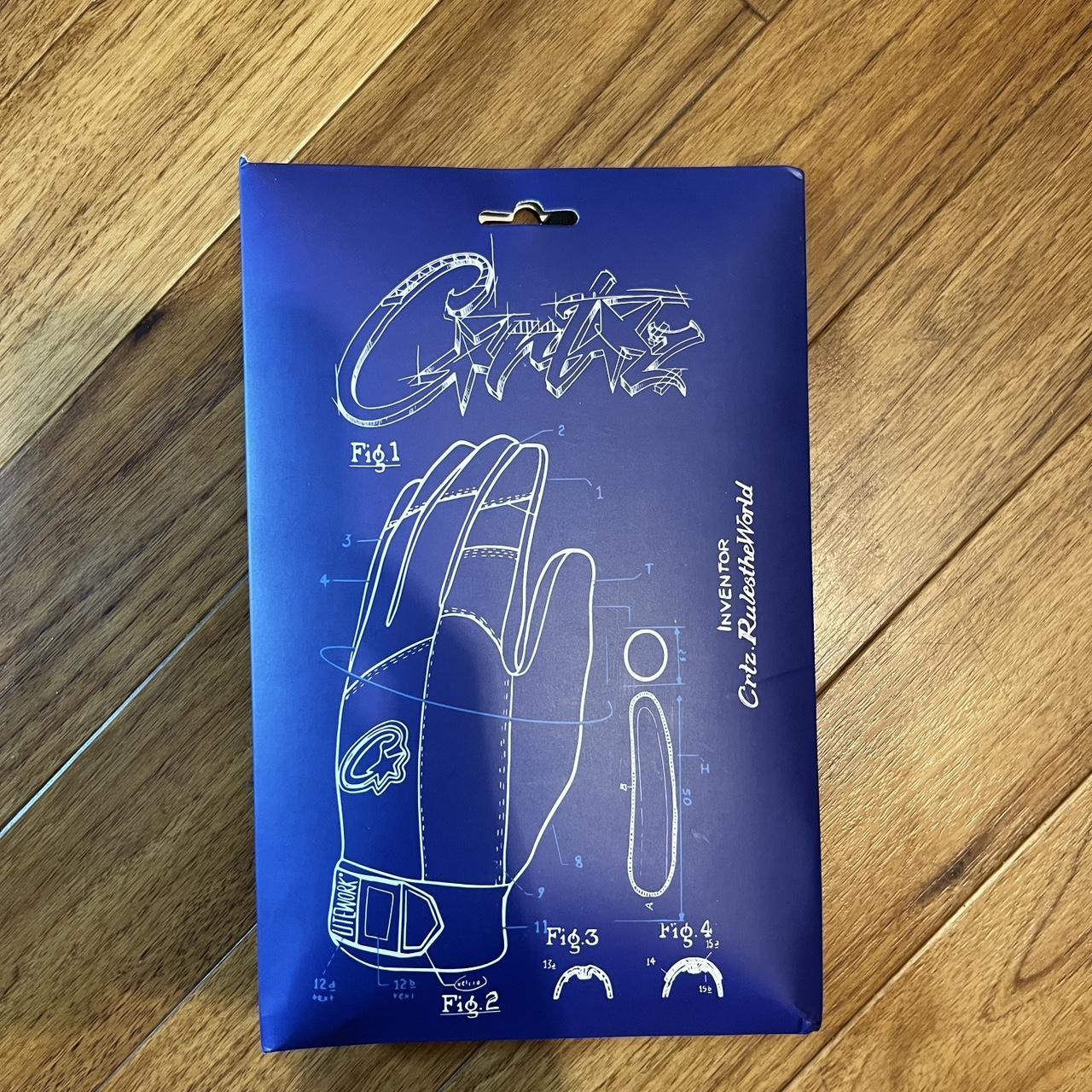 Corteiz Leather Gloves SIZE - SMALL/MEDIUM COLOUR -... - Depop