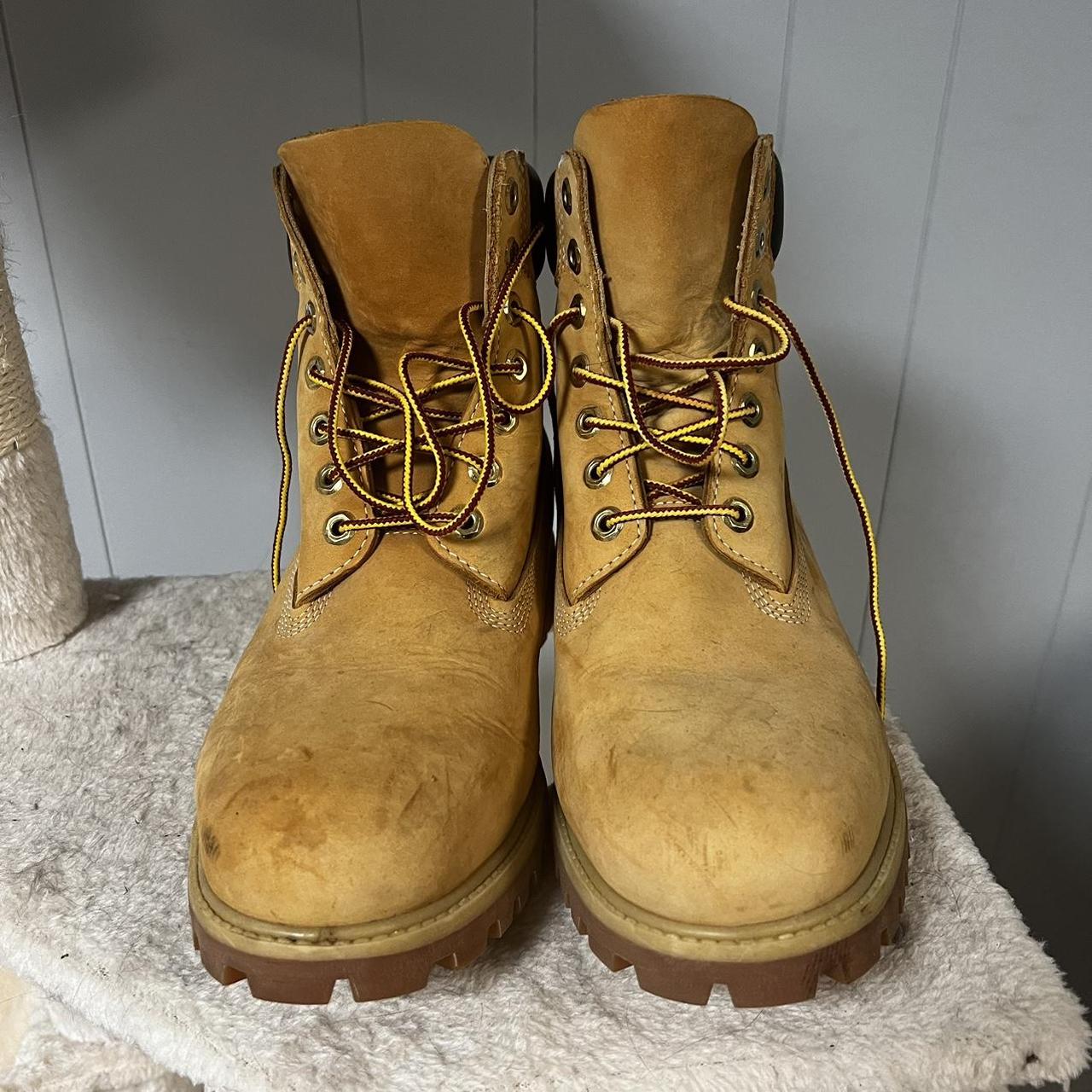 Timberland boots Used, stains and discoloration... - Depop