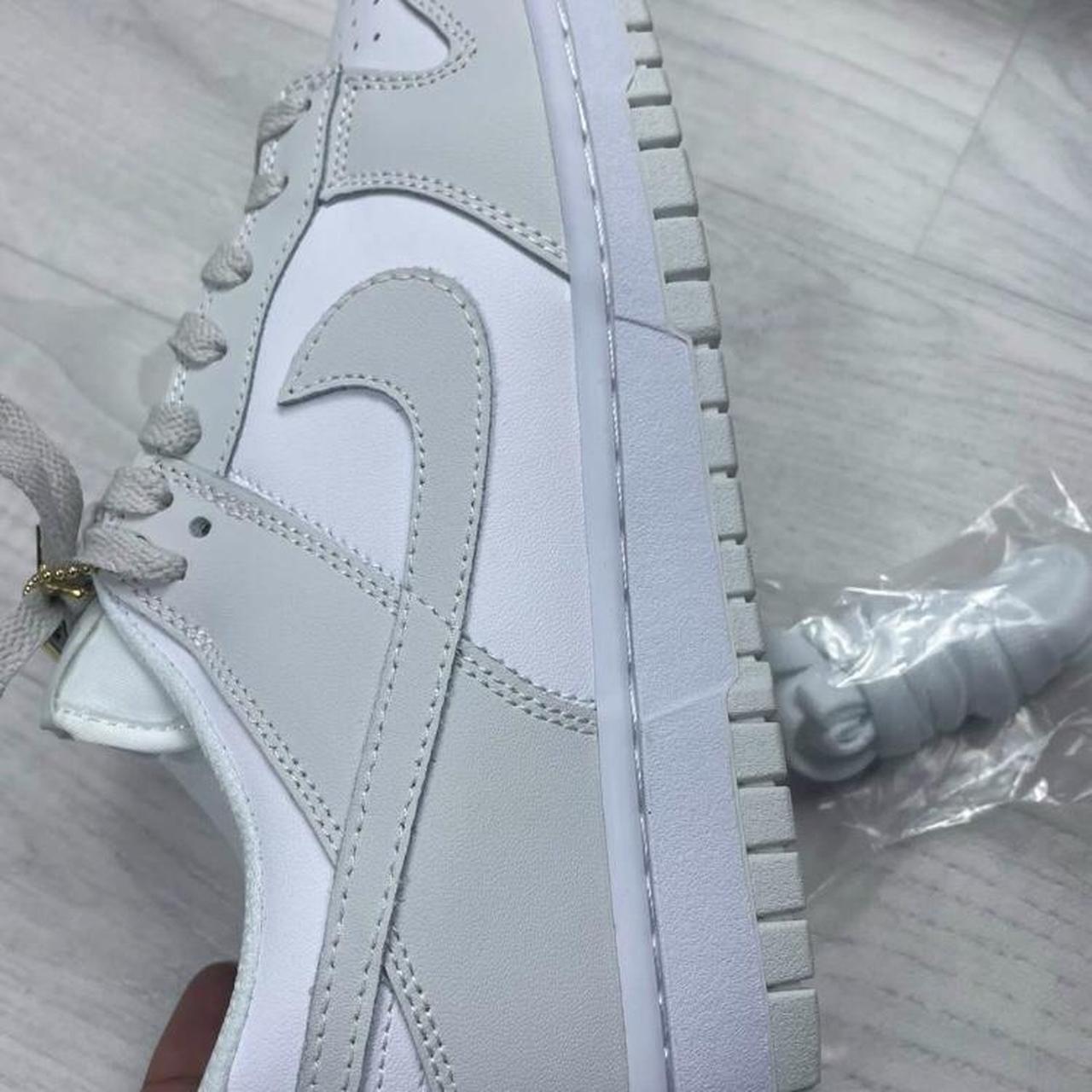 NIKE Grey & White Dunks, JD SPORTS Exclusive - Depop