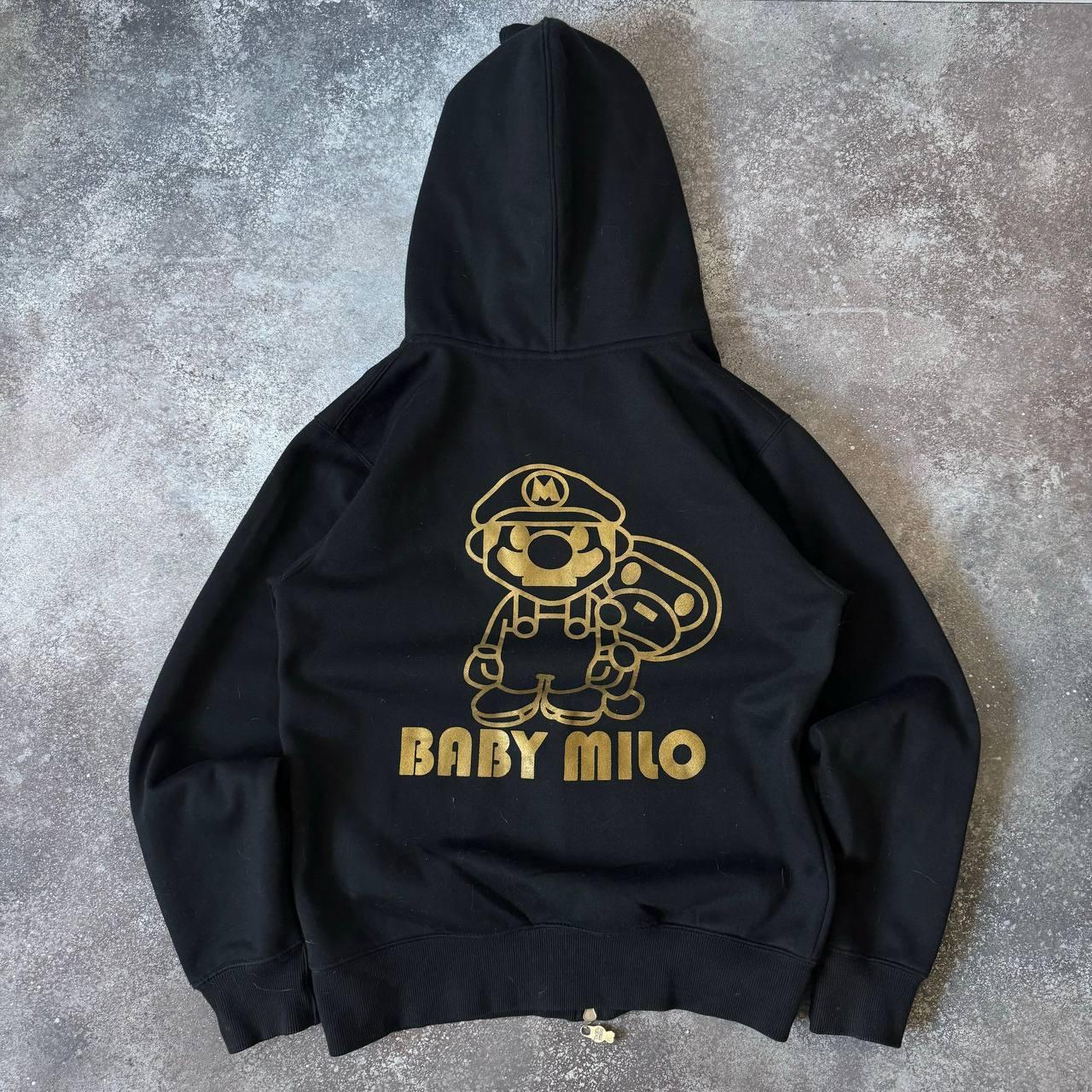 BAPE Baby Milo x Mario Bros Full Zip Hoodie Size -... - Depop