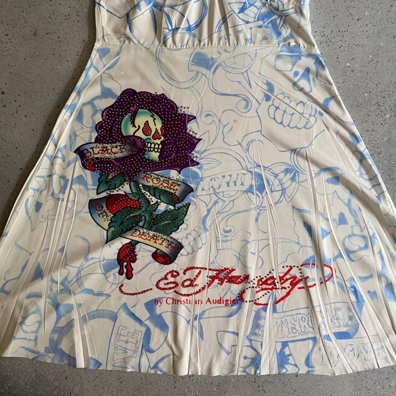 Y2K Ed Hardy by Christian Audigier Rhinestones «Love... - Depop