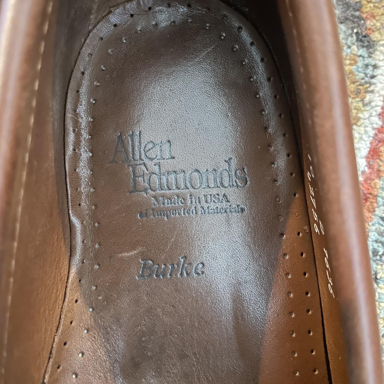 Allen Edmonds Burke Brown Leather Penny Loafers US... - Depop