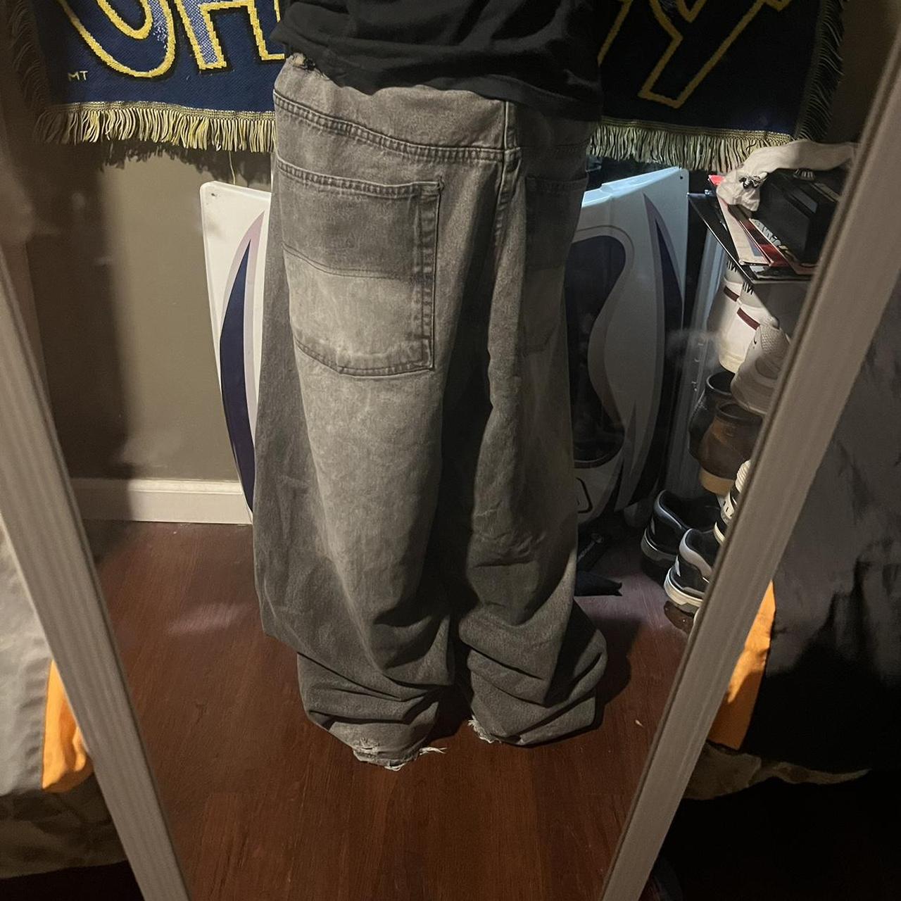 BIG pair of Evolution jeans with one of the craziest... - Depop