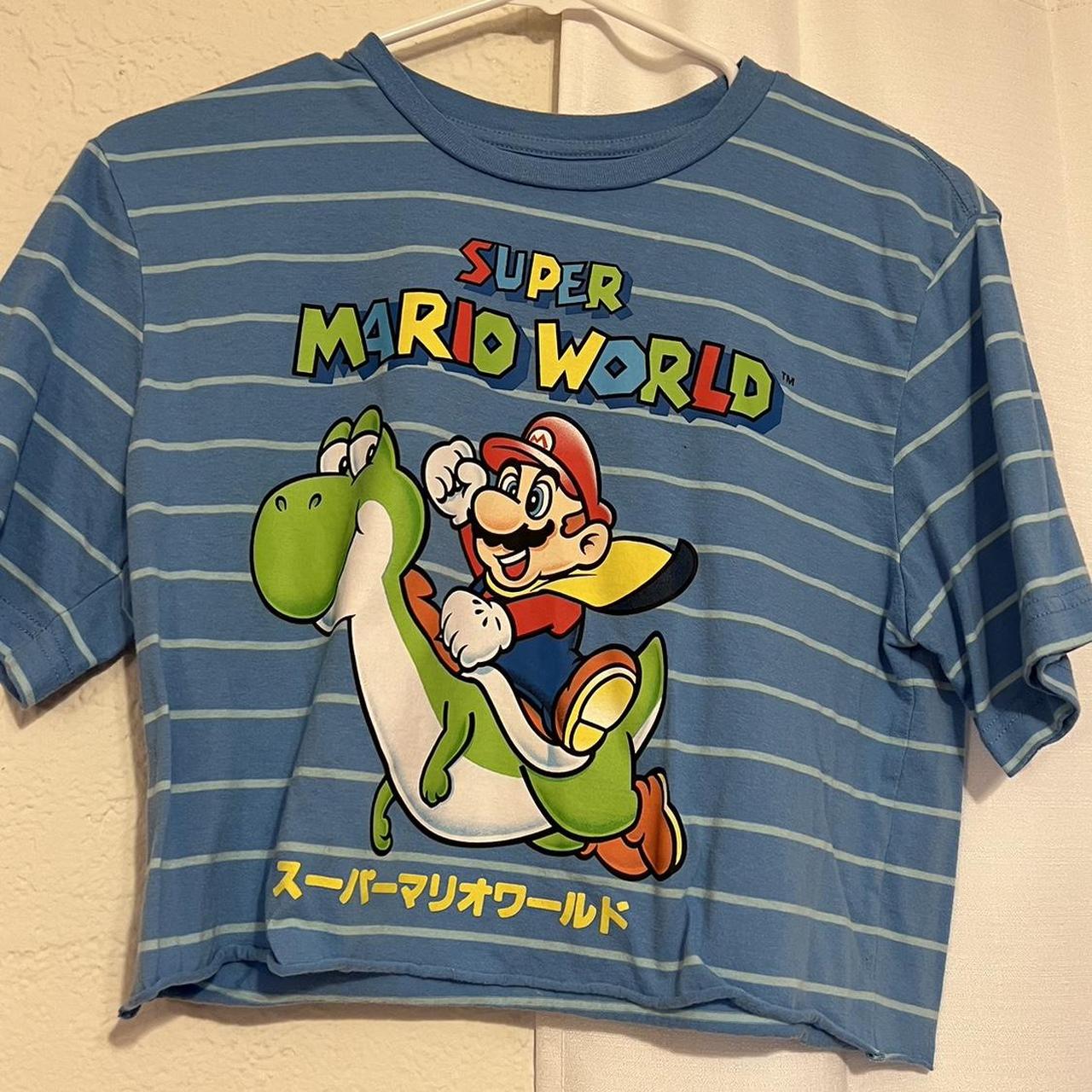super mario world cropped tee - Depop