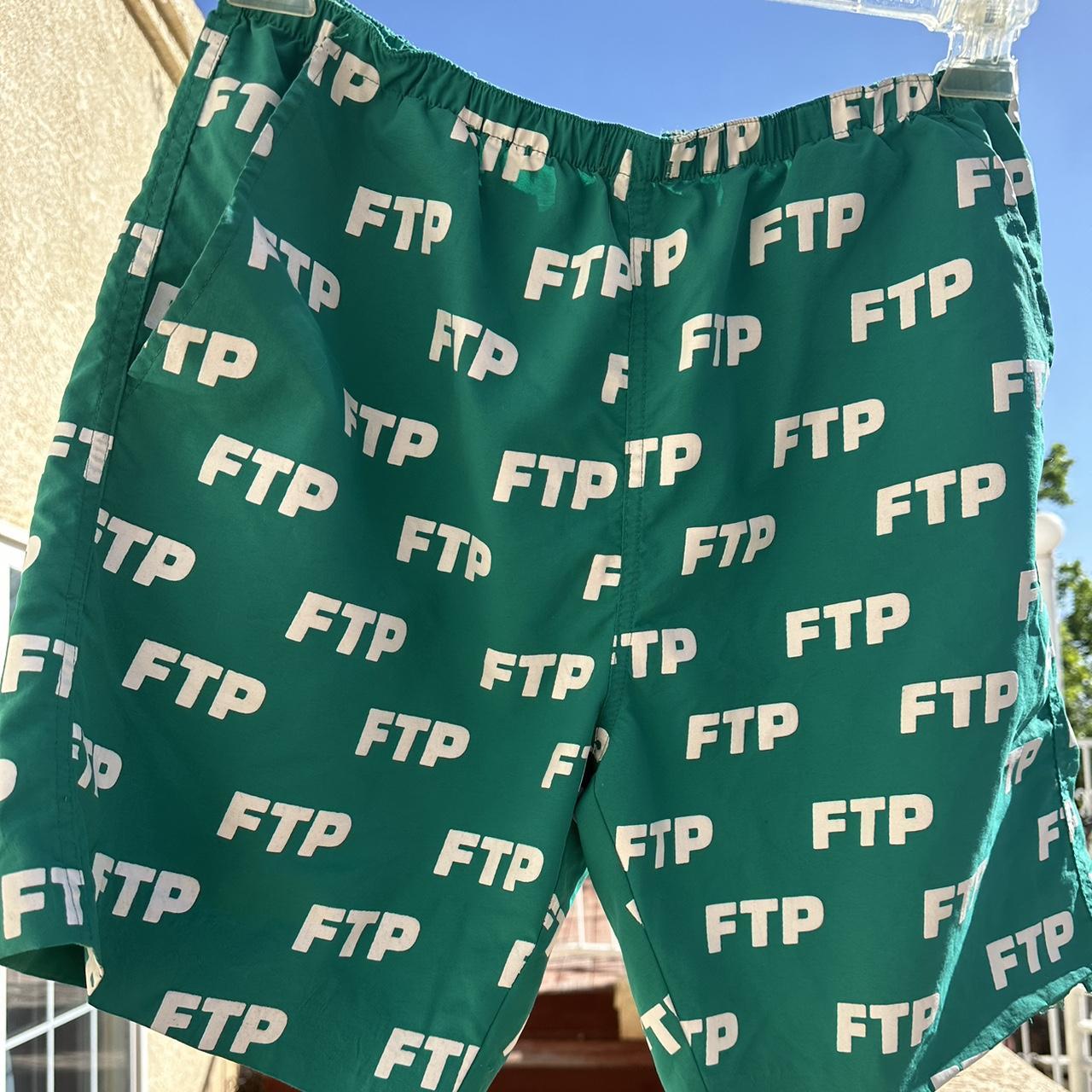 FTP All Over Shorts / Made from FTP anorak pants cut... - Depop