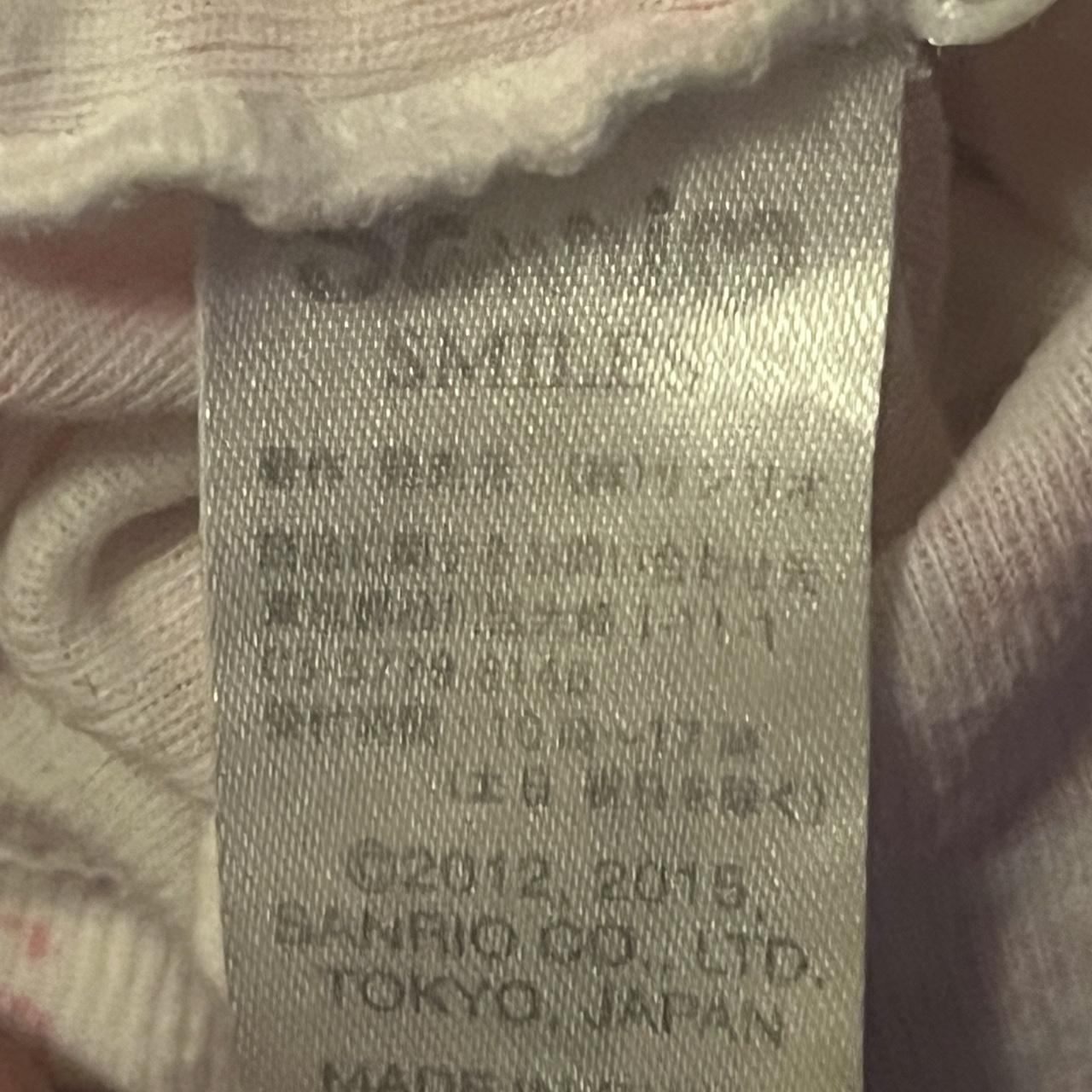 sanrio bonbonribbon shirt with bow small rip in... - Depop