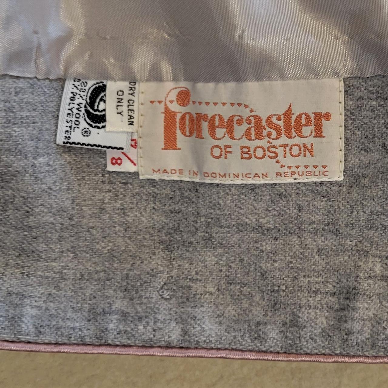 Vintage 1980s Forecaster Gray Wool Blend Lined... - Depop