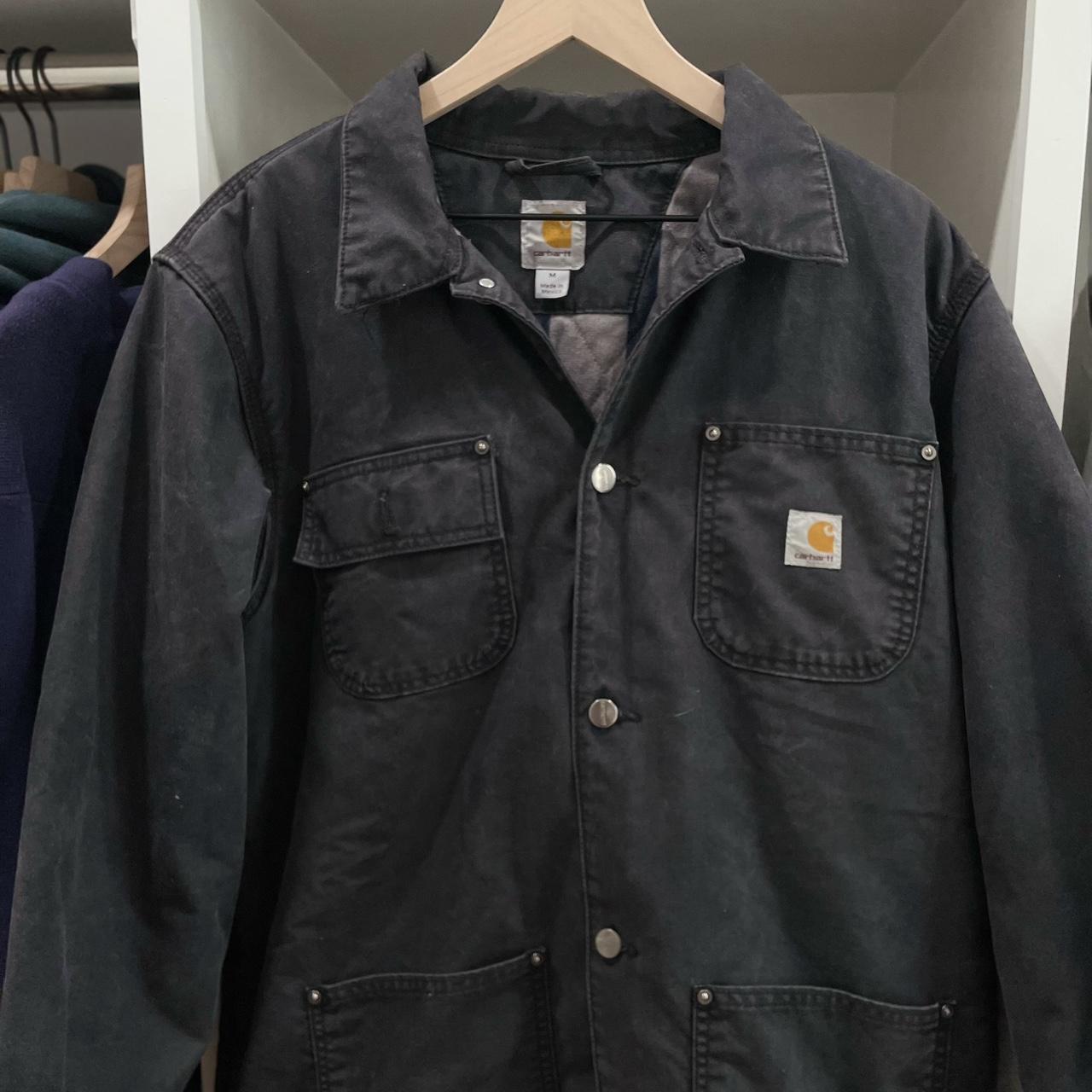 Carhartt Jacket Great Fading No Flaws or Tears Size M - Depop