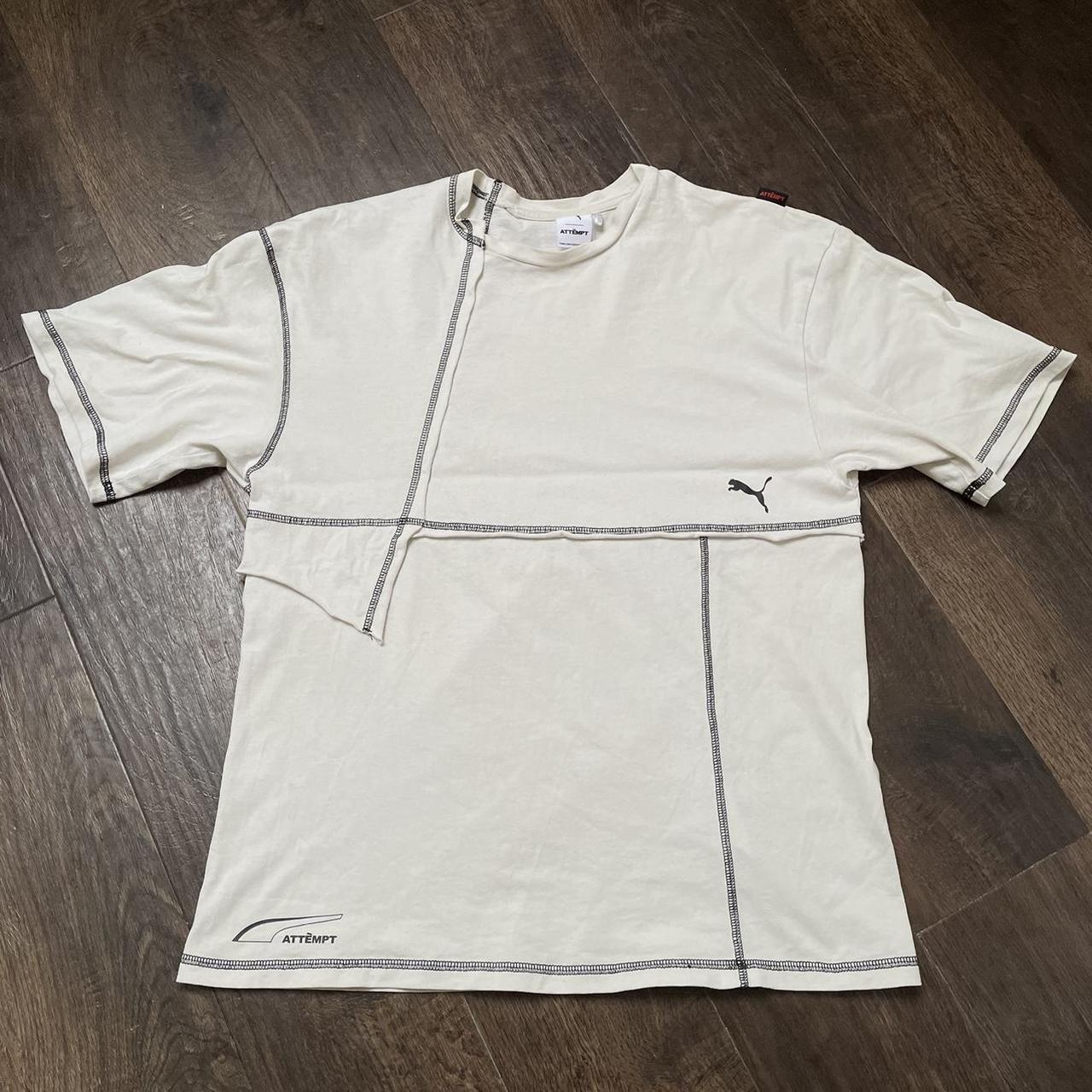 Super rare puma vintage distressed tee Size 1 Boxy... - Depop