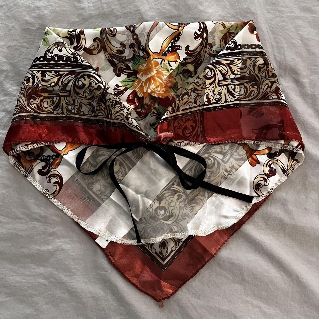 Size: small, scarf tube top - Depop