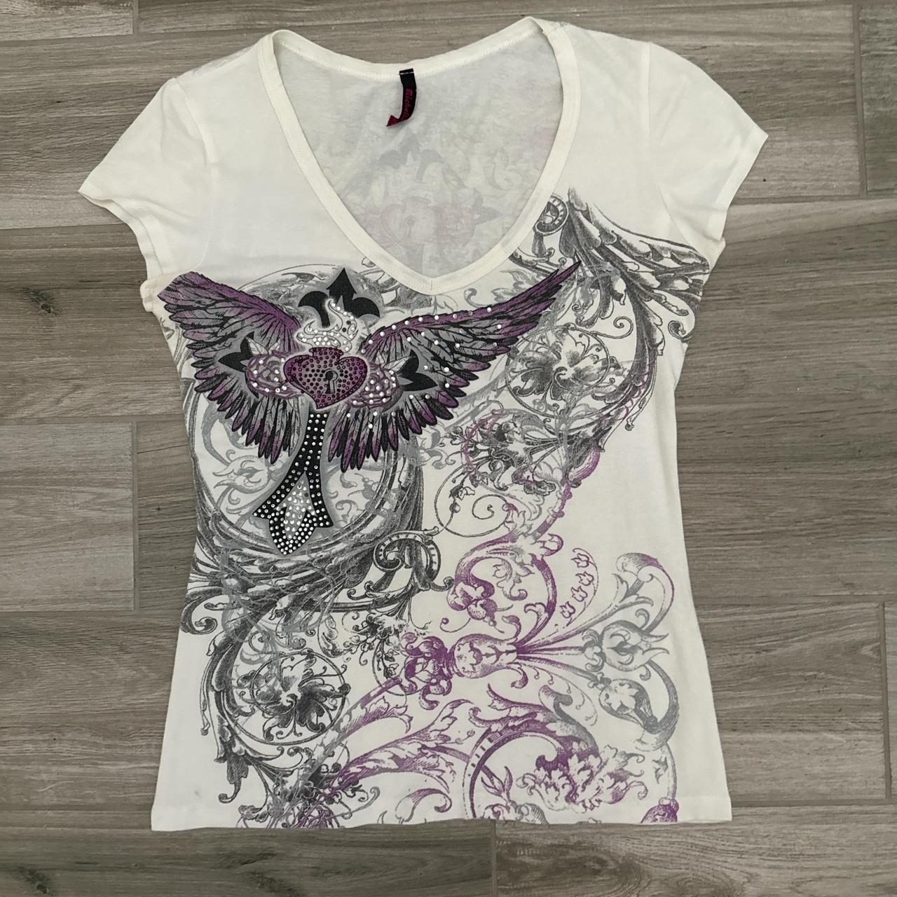 Vintage Y2K Grunge Mall Goth Affliction Style... - Depop