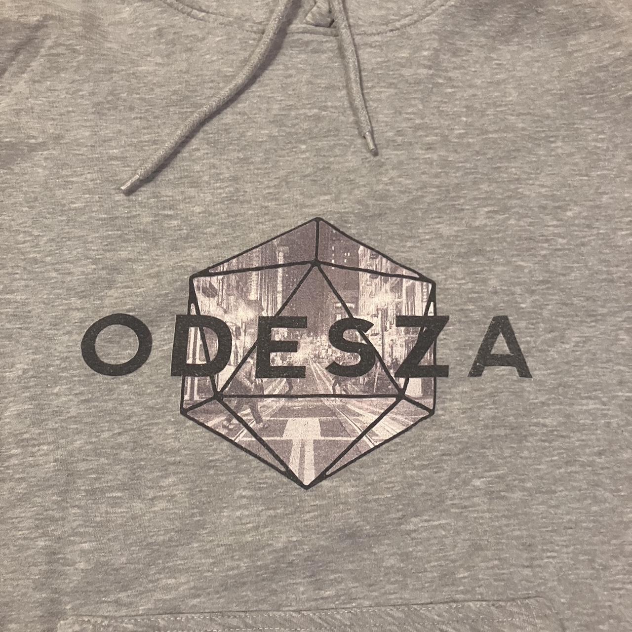 Size XL odesza hoodie gray. Has been worn often but... | Depop