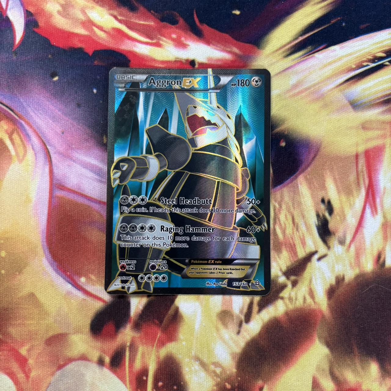 Ultra Rare Full Art Aggron EX X and Y Primal Clash... - Depop