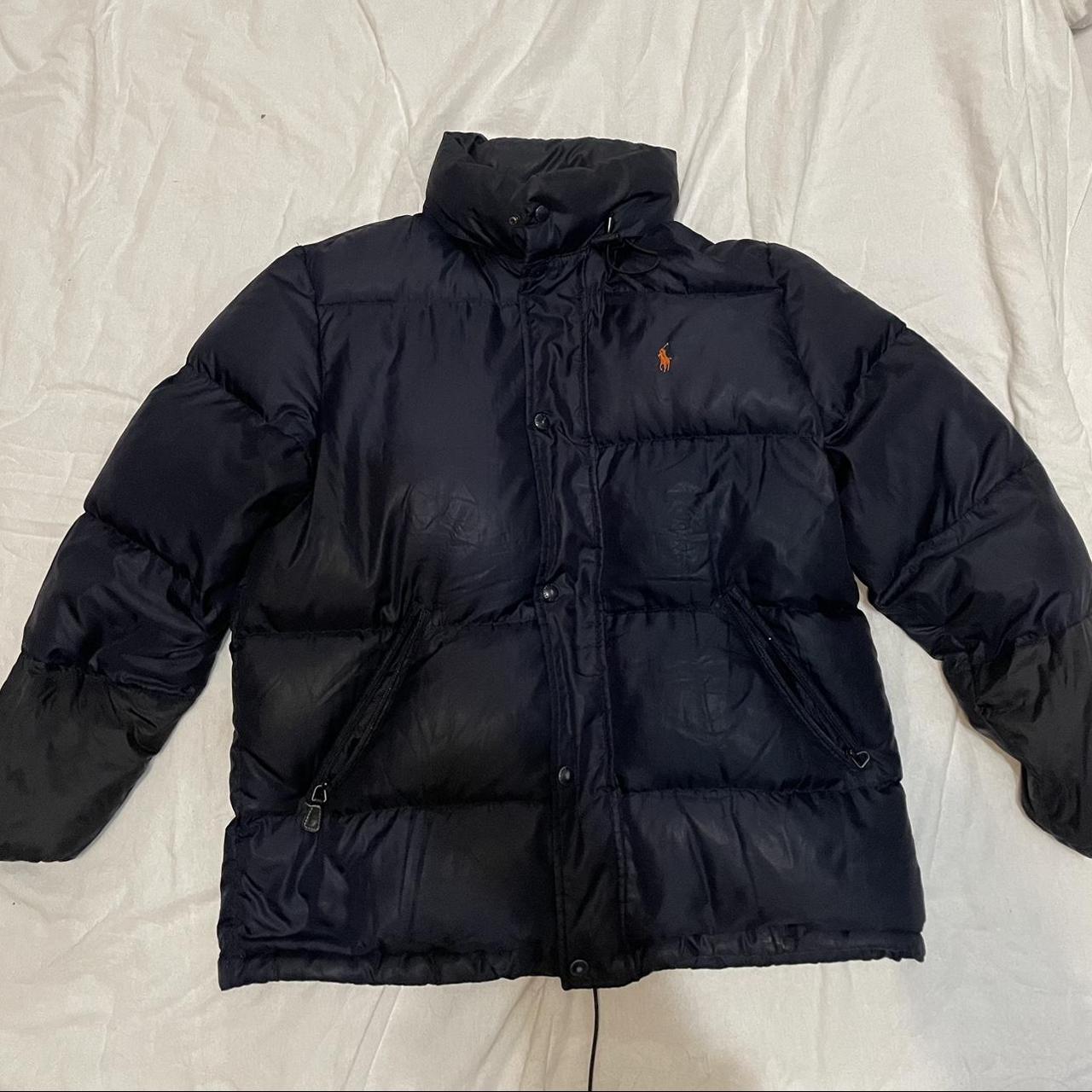 Ralph Lauren Puffer jacket -damaged pocket but sewn... - Depop