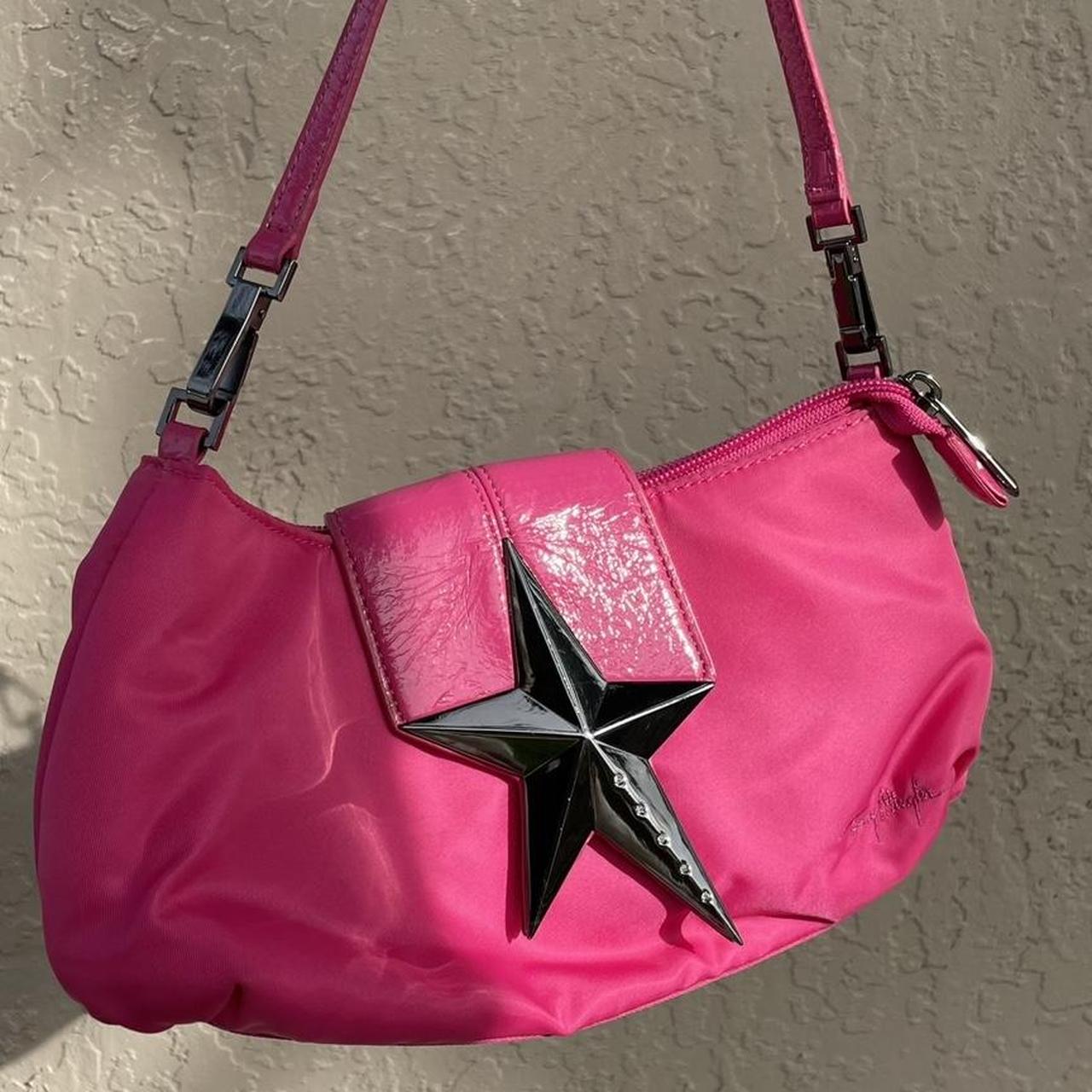 Thierry Mugler pink star purse, comes with extra... | Depop
