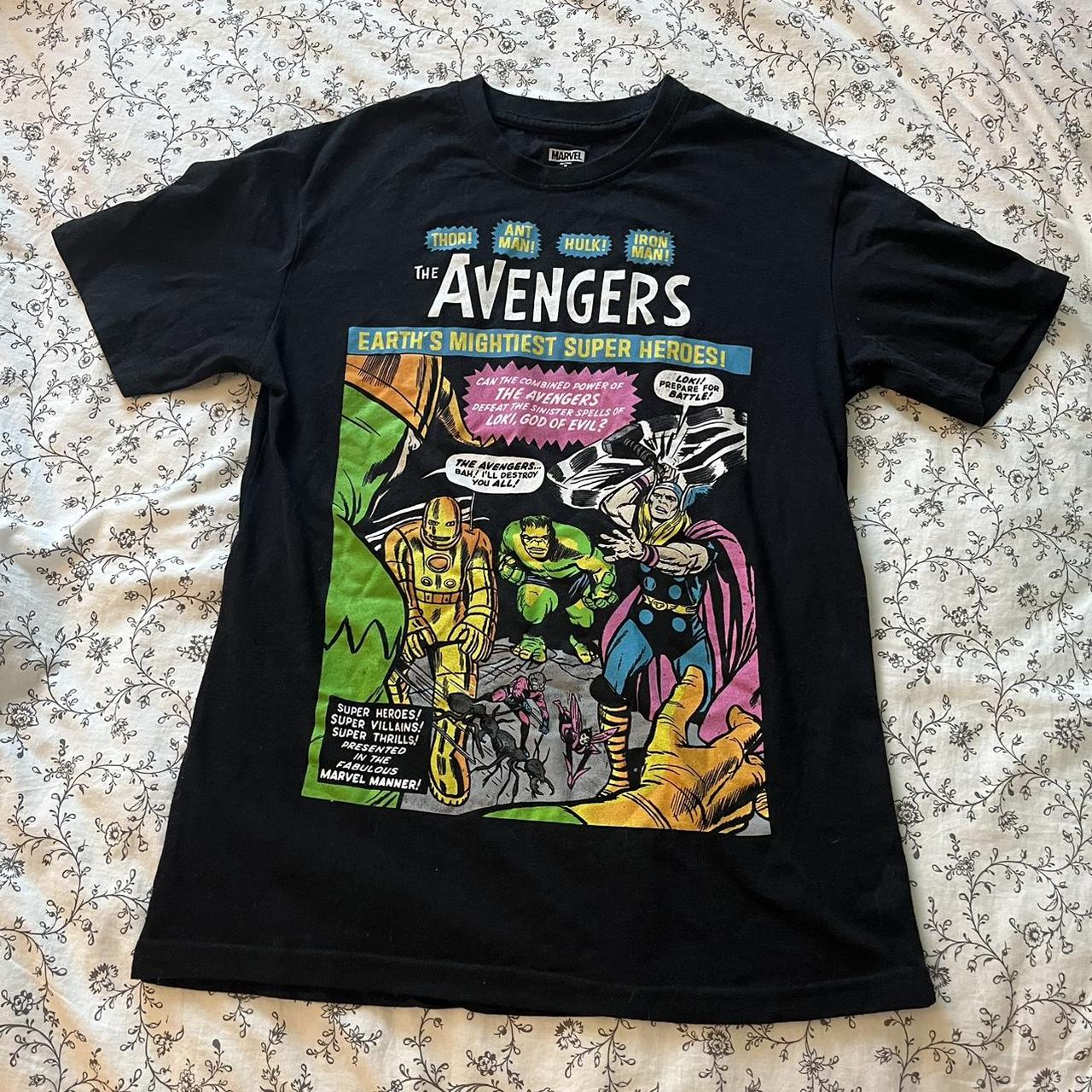 marvel comic graphic tee preloved but in good... - Depop