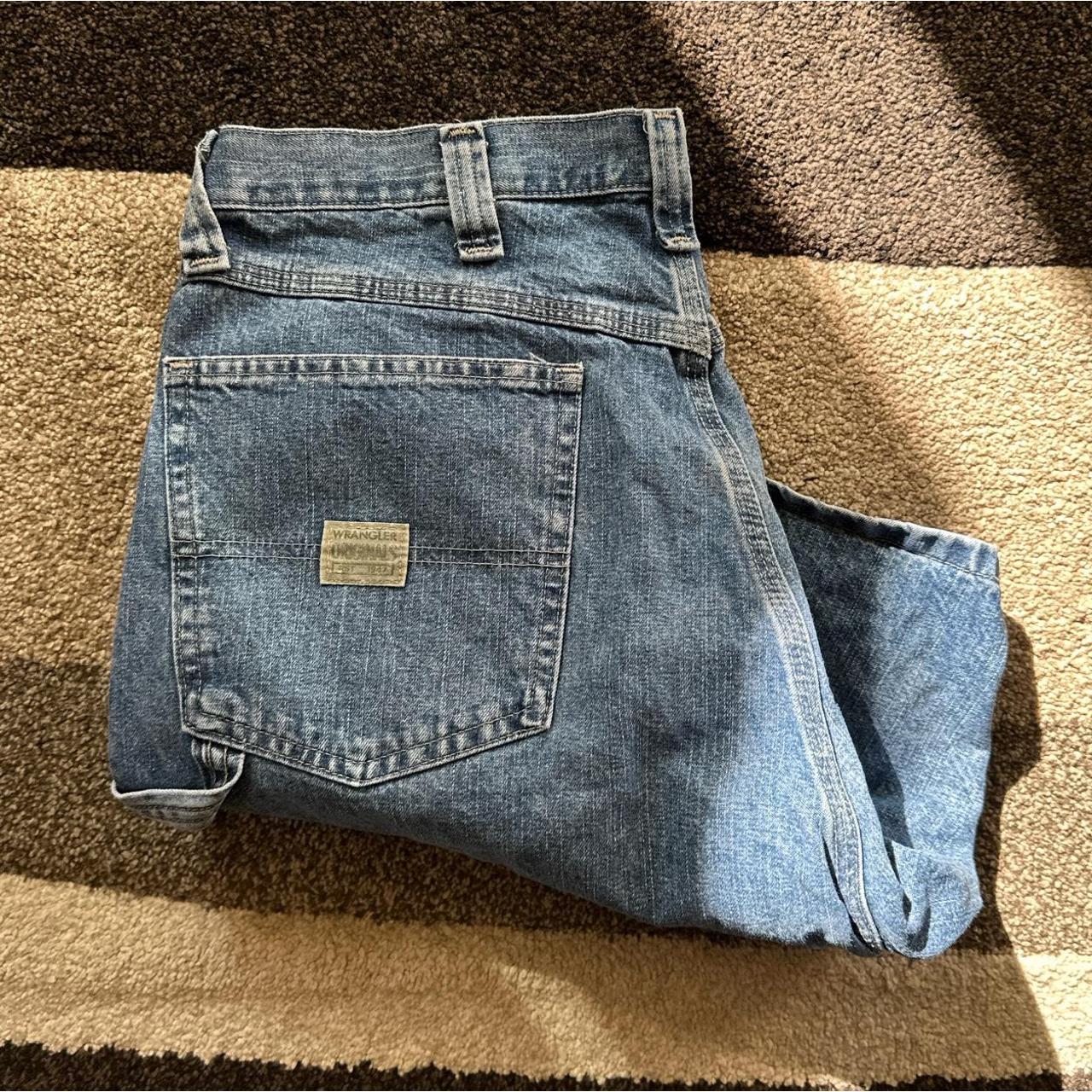 Clean Wrangler Carpenter Jorts 36 x 9 1/2... - Depop