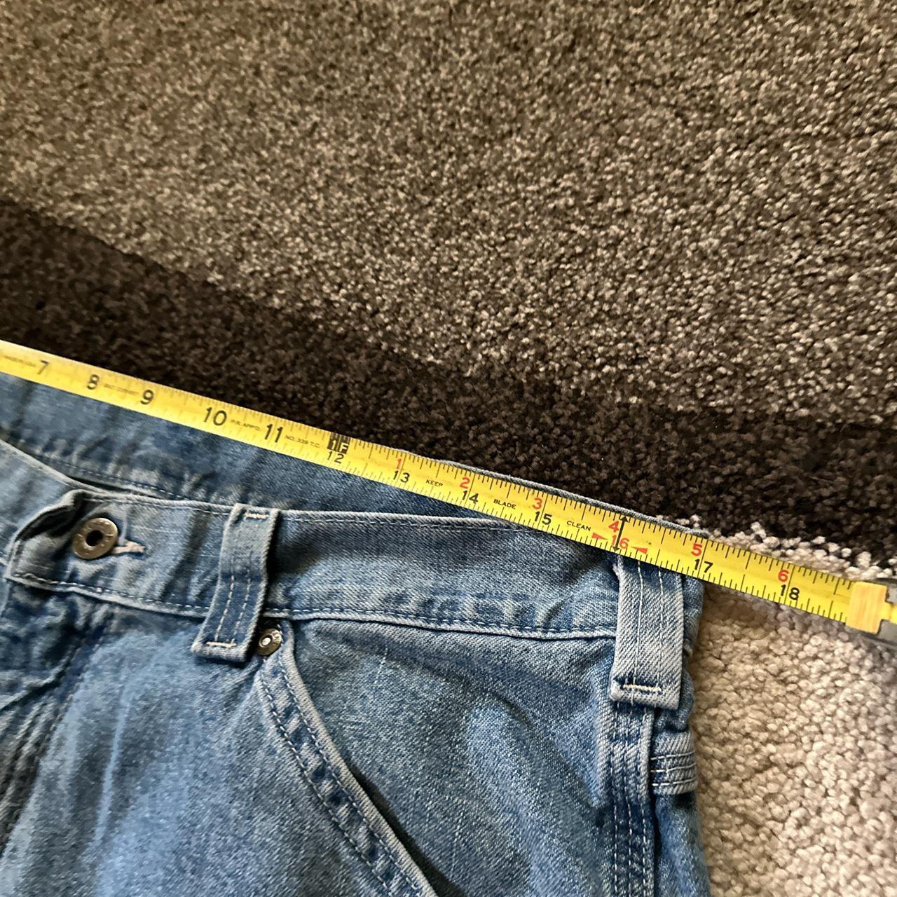 Clean Lee Dungaree Carpenter Jorts 34 x 11 1/2”... - Depop